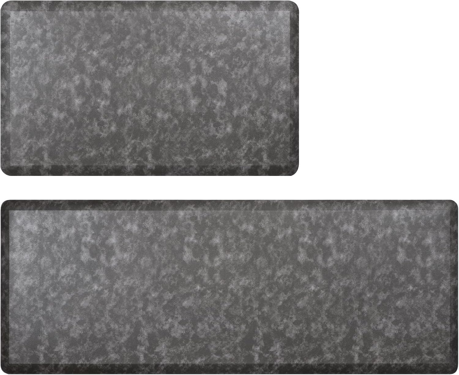 Amazon.com: 2 Piece Kitchen Rug Mats, 0.4 Inch Thick Cushioned Black ...