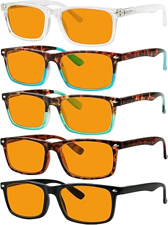 Amazon.com: Eyekepper Multipack Orange tinted Blue Light Blocking ...