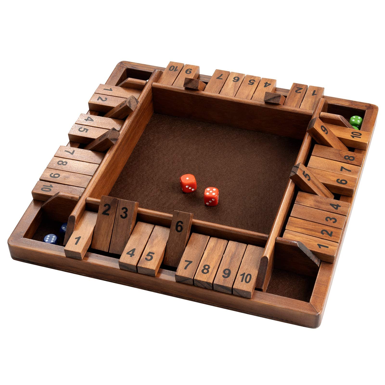 Buy Ropoda 14 Inches 4 Way Shut The Box 2 4 Players For Kids Adults