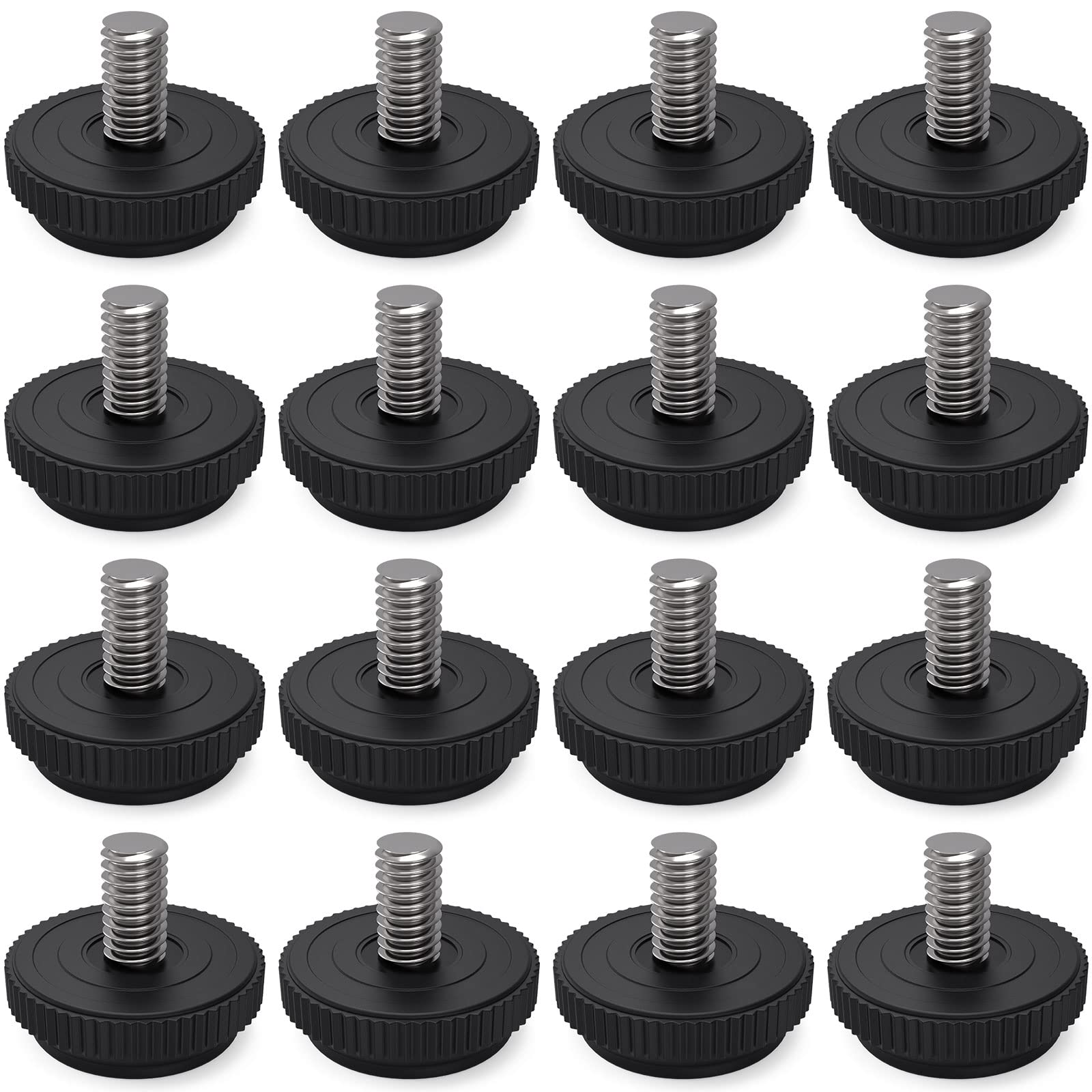 Snapklik.com : 16 Pack 5/16-18 Stainless Steel Adjustable Threaded ...