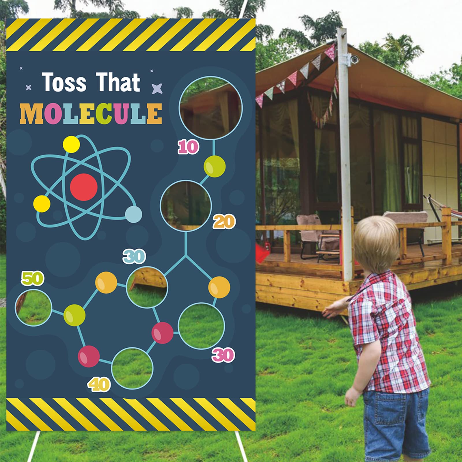 Amazon.com: Science Toss Games Banner Backdrop Chemistry Toss that ...