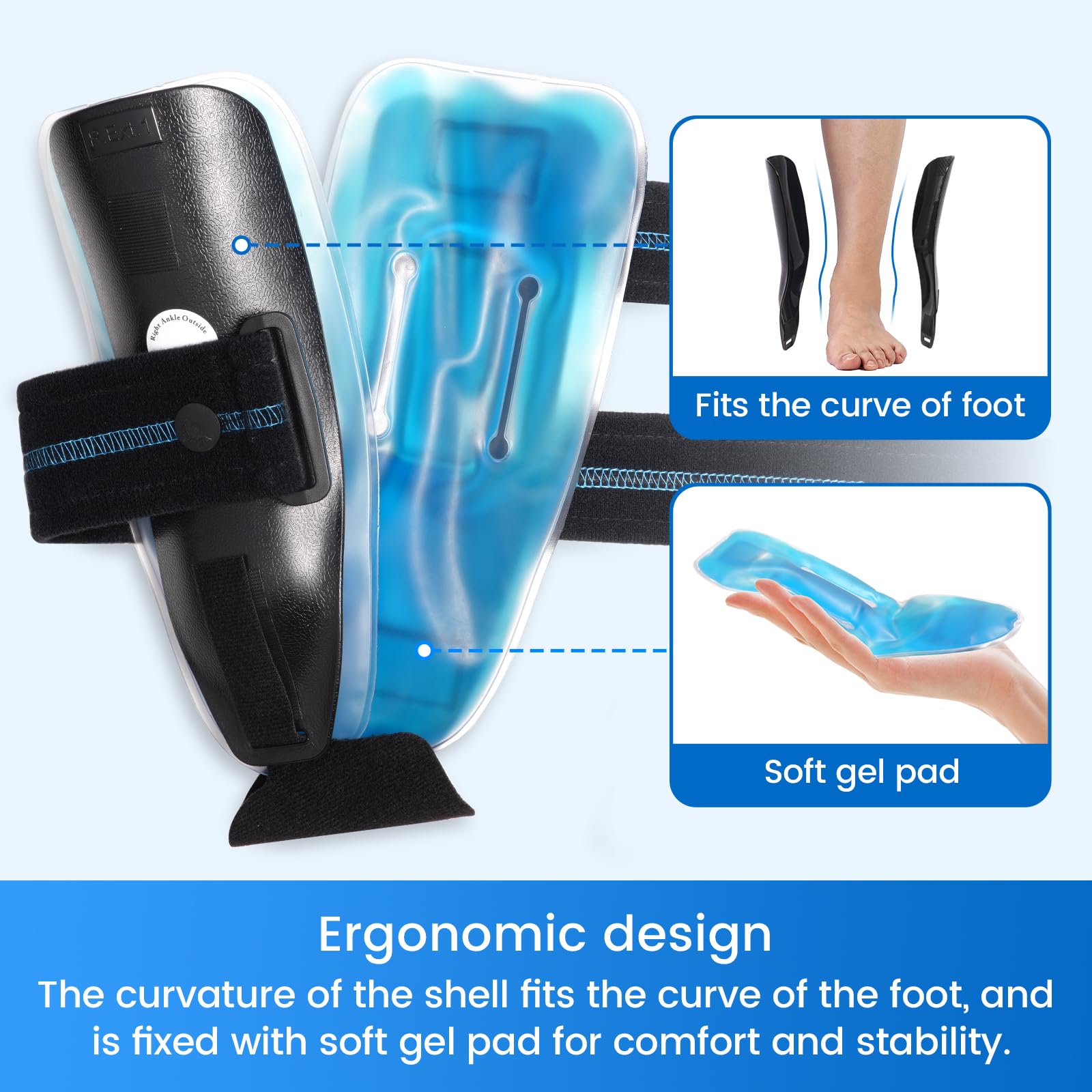 Snapklik.com : Velpeau Air Gel Foam Ankle Stabilizer Support Brace For ...