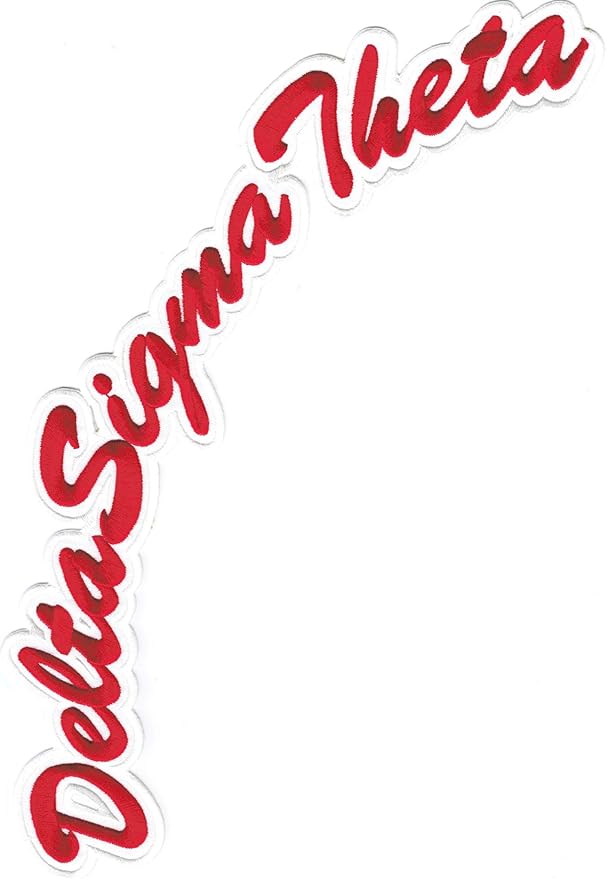 Amazon.com: Delta Sigma Theta Script Large Tackle Twill Rocker Iron-On ...