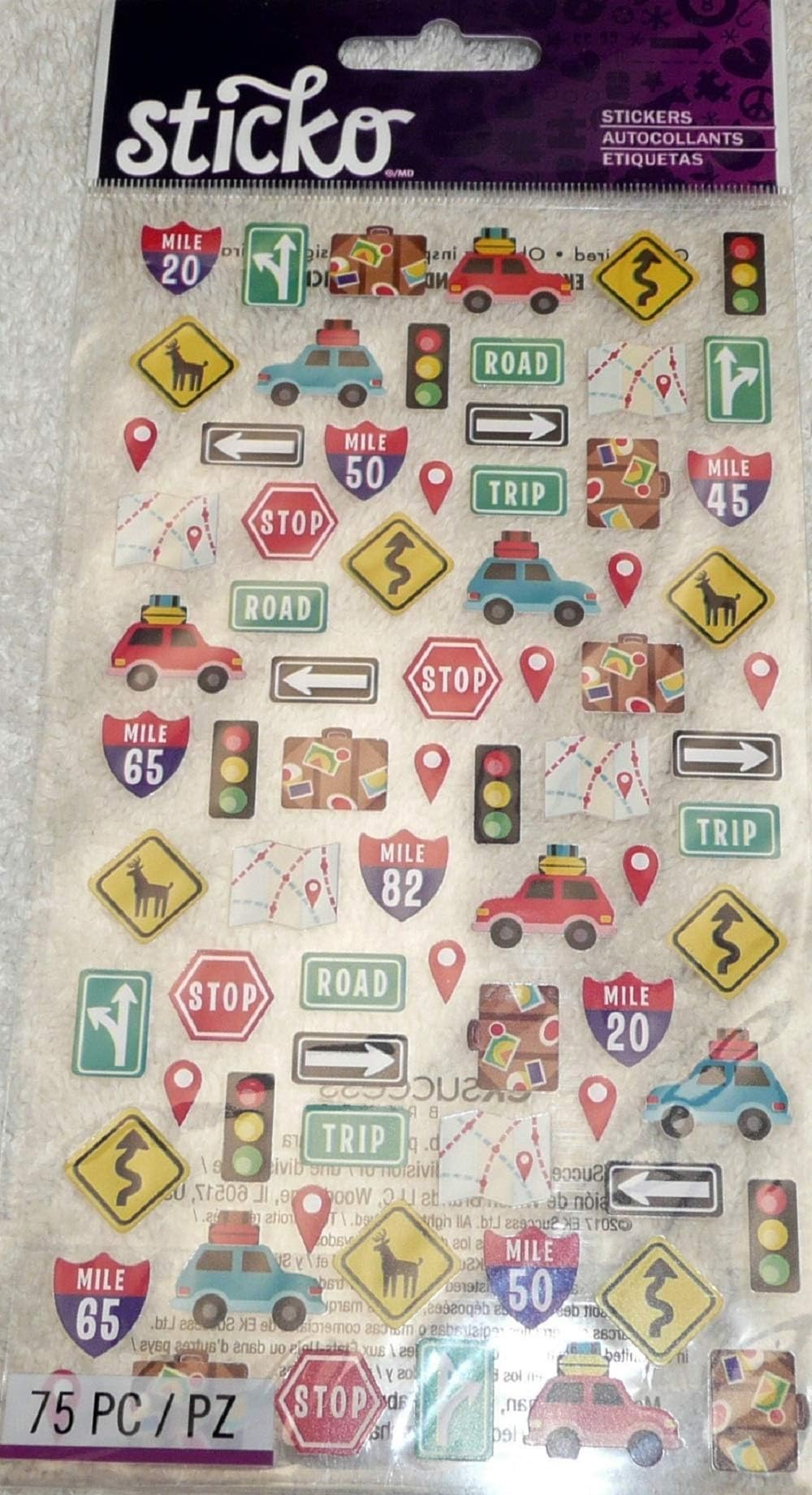 Amazon.com: Echo Park Paper Road Trip Element Sticker, Multicolor