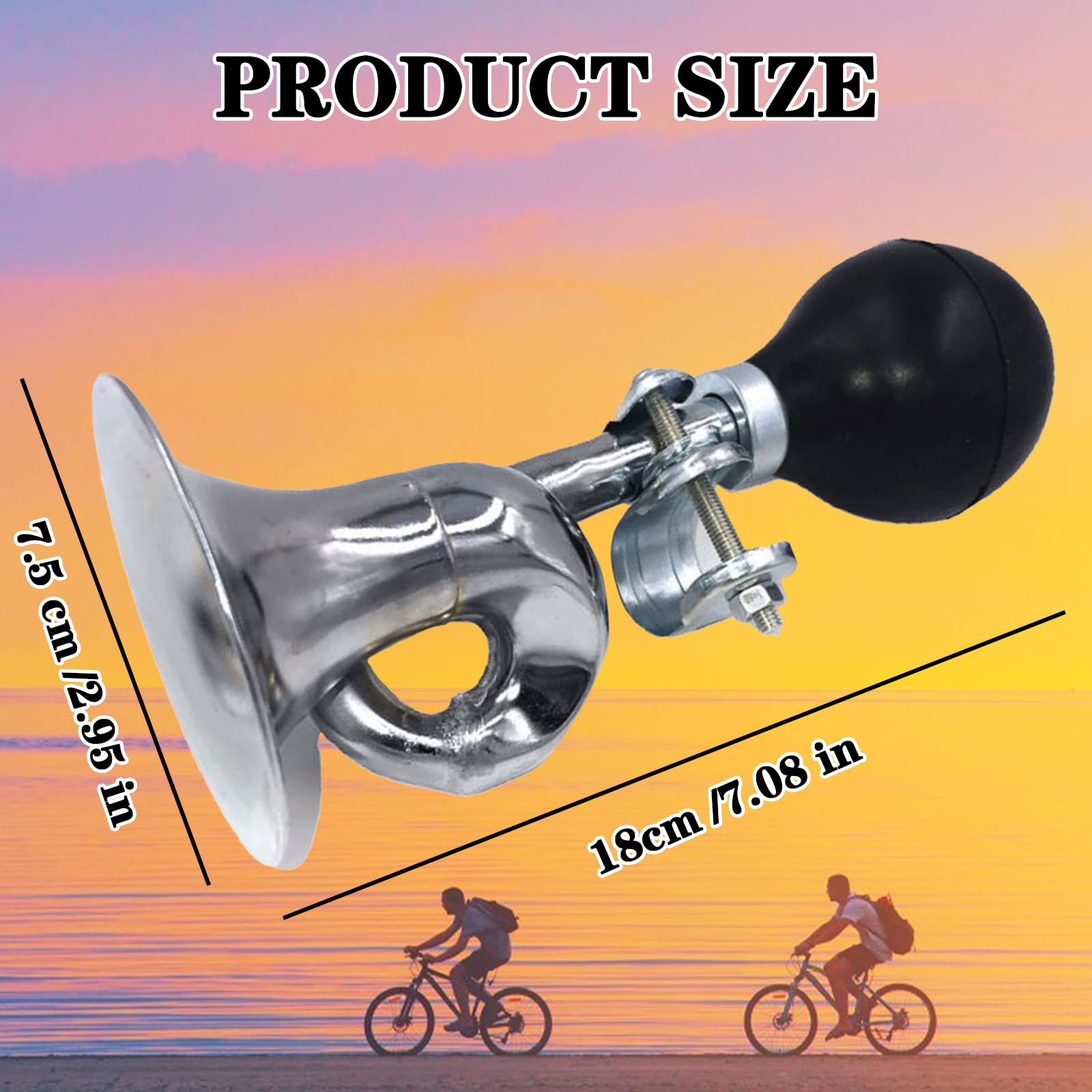 Classic Bike Horn, Retro Bicycle Horn Vintage Metal Bicycle Horn Twist ...