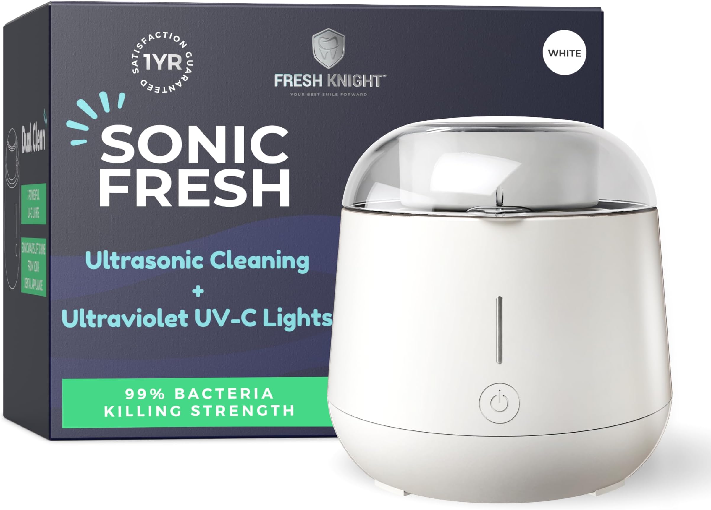 Amazon.com: Fresh Knight Ultrasonic Retainer Cleaner, 45kHz Retainer ...