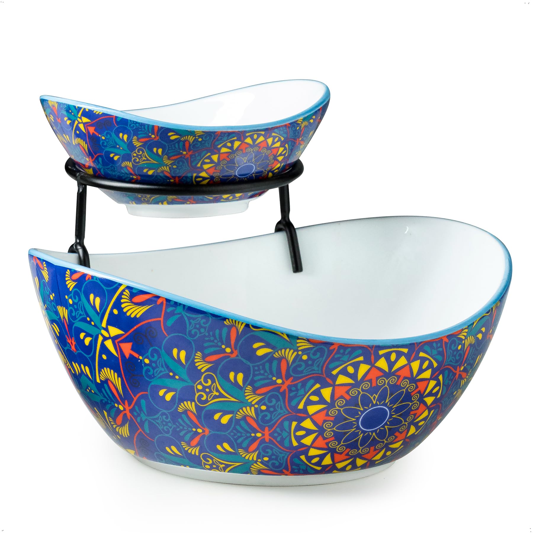 Snapklik.com : Chip And Dip Serving Set, Ceramic Chip Dip Bowls For ...
