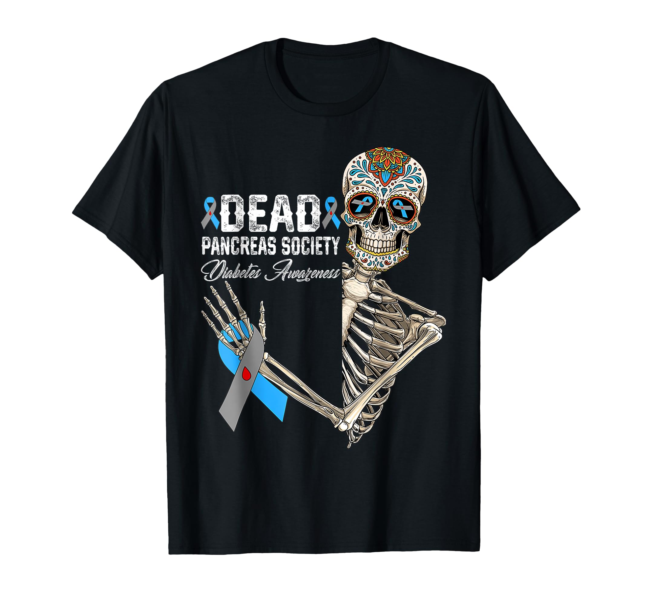 Amazon.com: Dead Pancreas Society Diabetes Awareness Day Sugar Skeleton ...