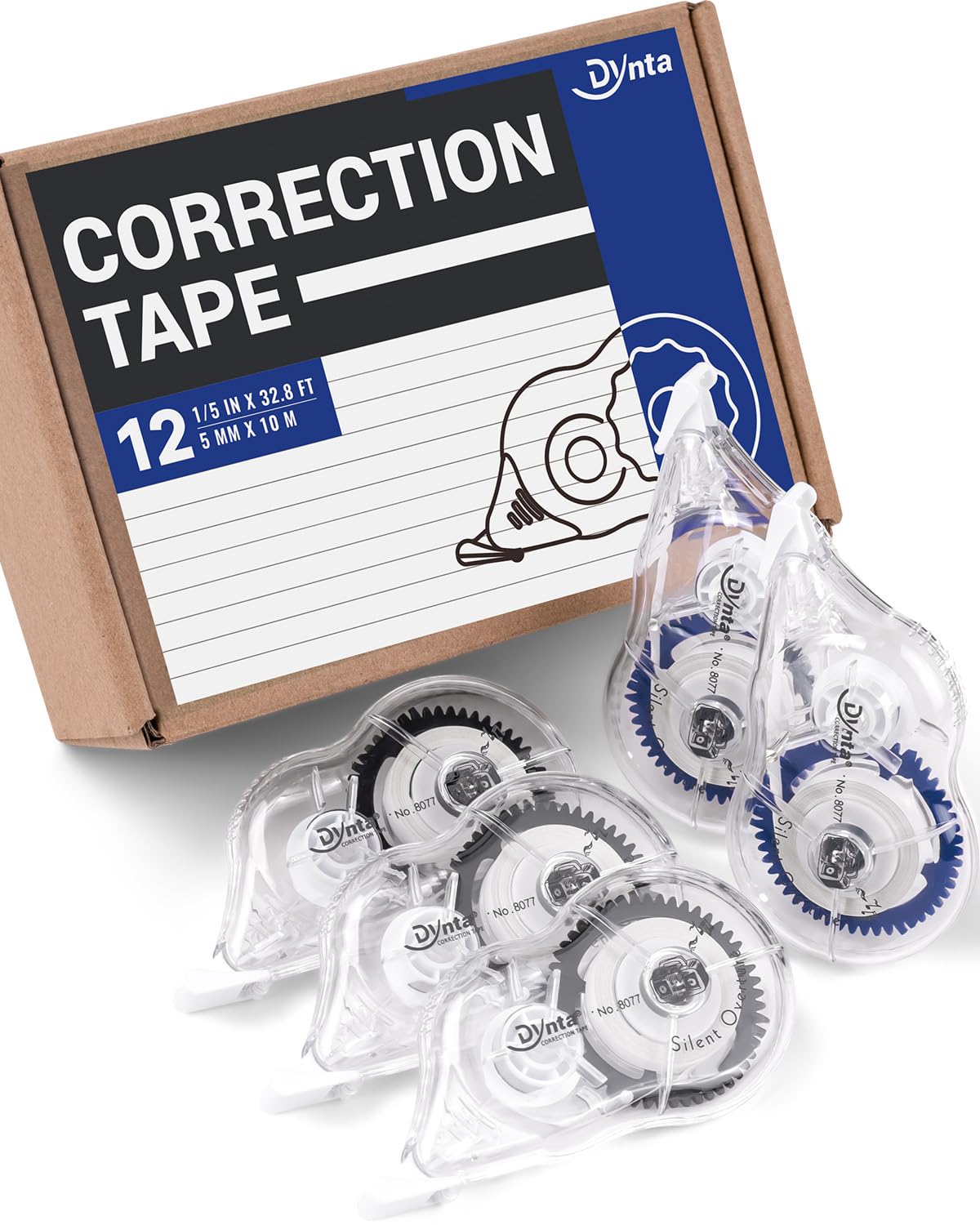 Amazon.com : Dynta Correction Tape 12 Pack, White Mistake Out, Film ...