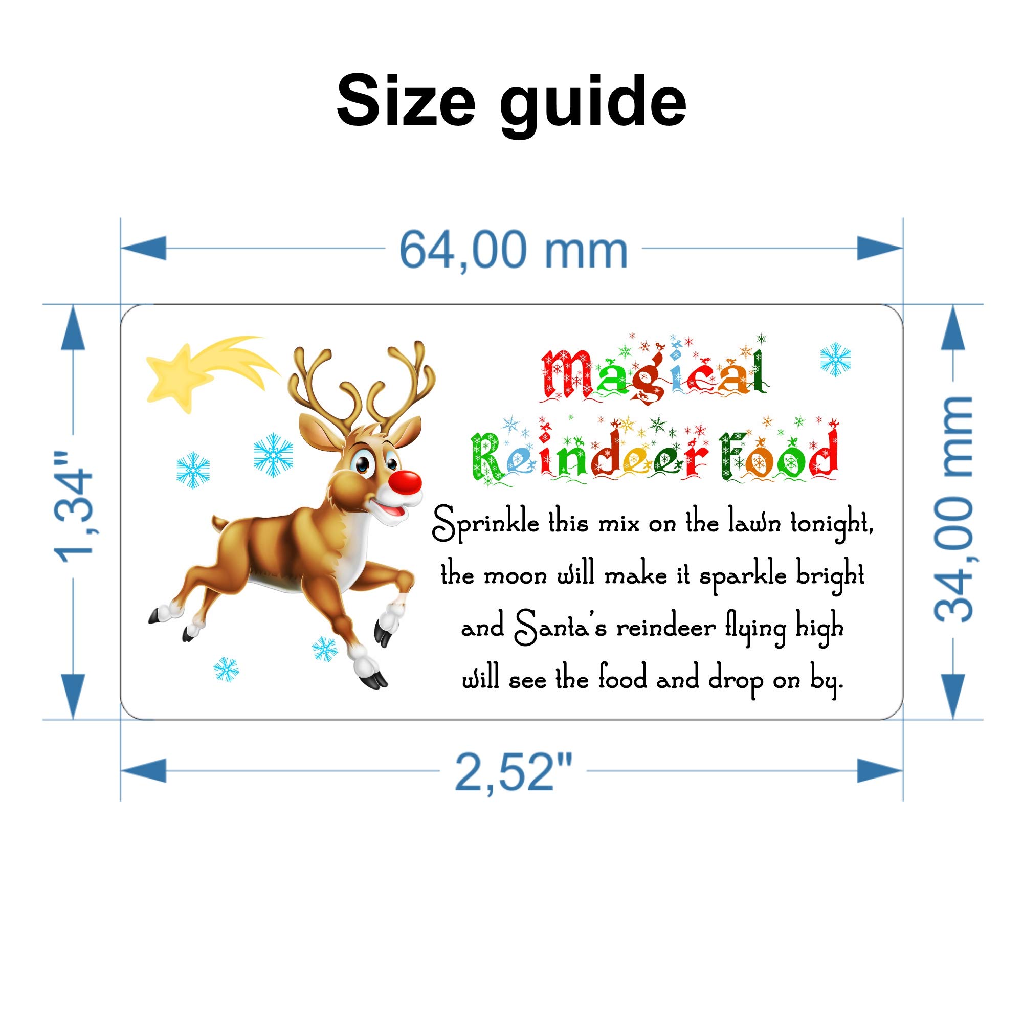 Free Printable Reindeer Food Label Reindeer Labels Enjoying The