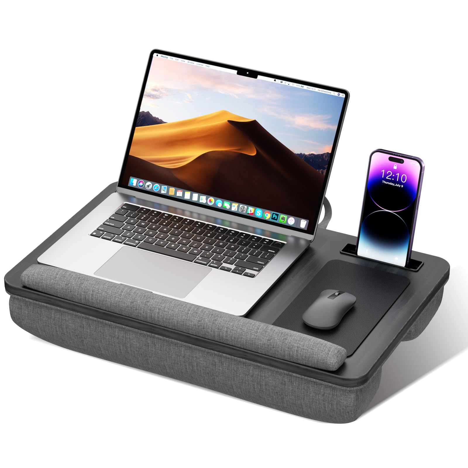 Amazon.com: Portable Lap Laptop Desk, Fits up to 17 inch Laptop, with ...