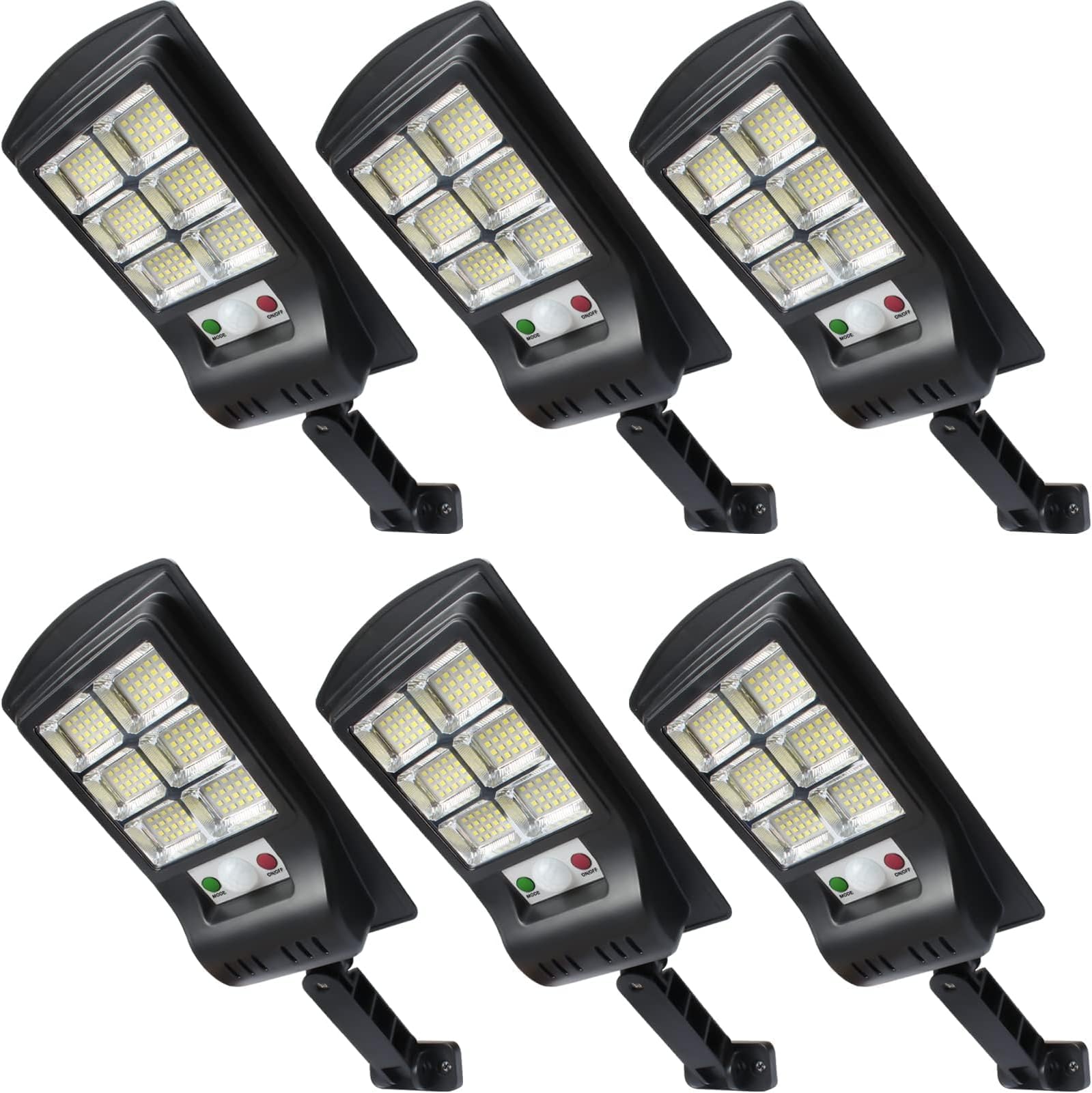 Duewot Solar Lights Outdoor, 6 Pack 1000 Lumens Motion Sensor Security ...