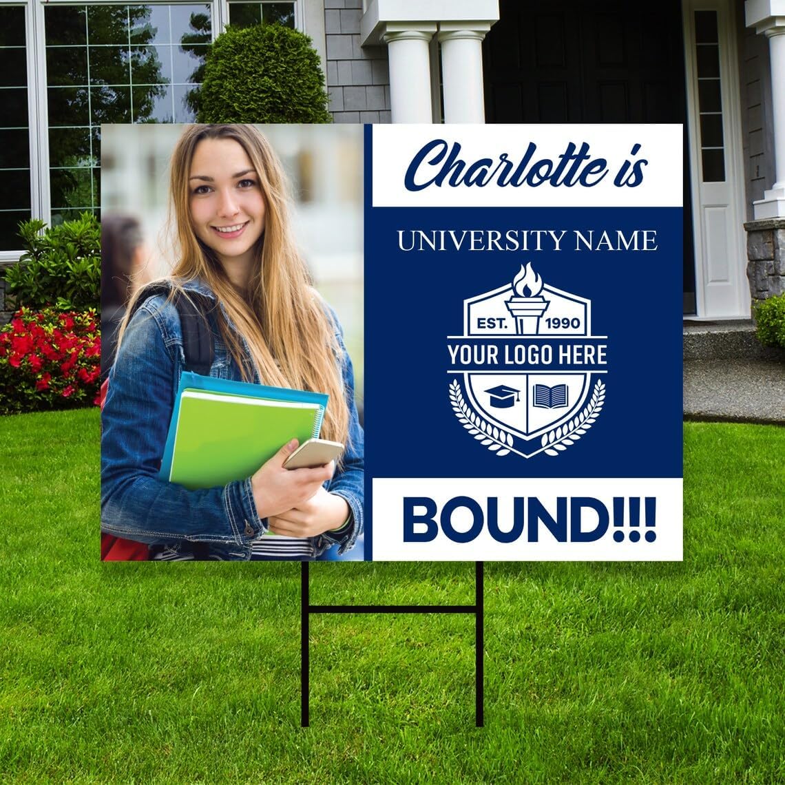 Amazon.com : Personalized College Bound Yard Sign, College Bound Lawn ...