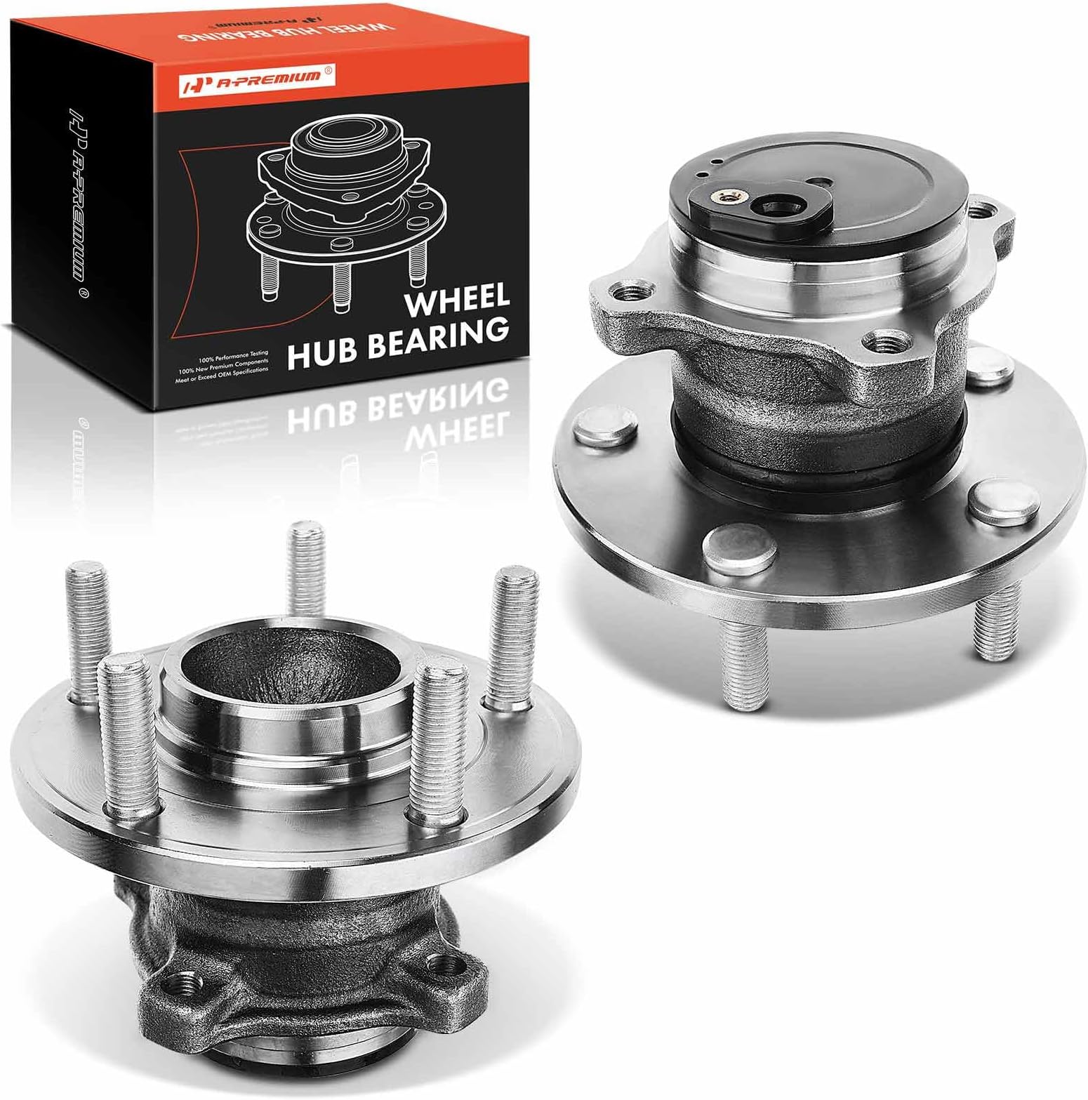 A-Premium 2 x Rear Wheel Bearing and Hub Assembly with 5-Lug Compatible ...