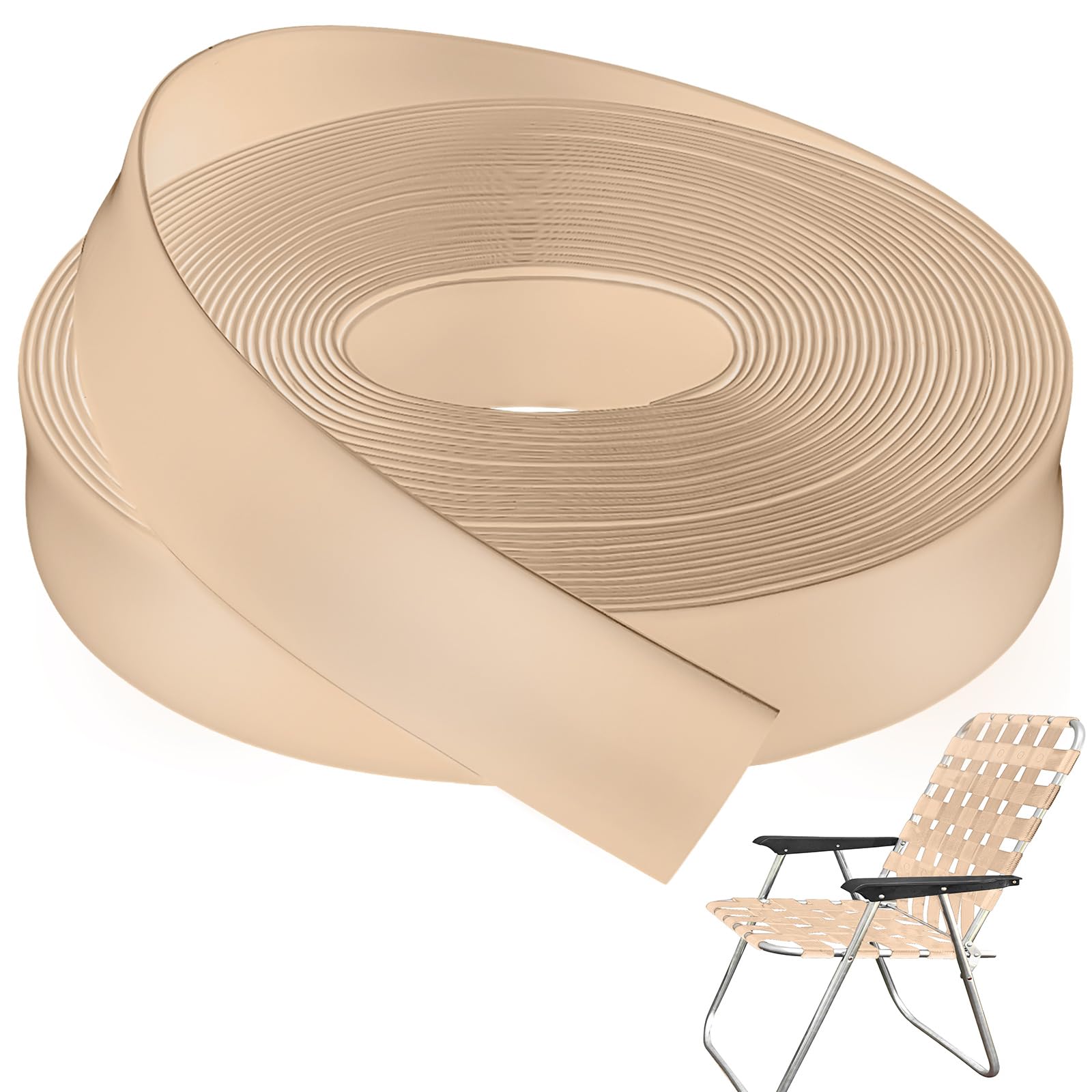 Amazon.com : Sintuff 50 ft Long 2" Wide Vinyl Chair Strapping Lawn ...