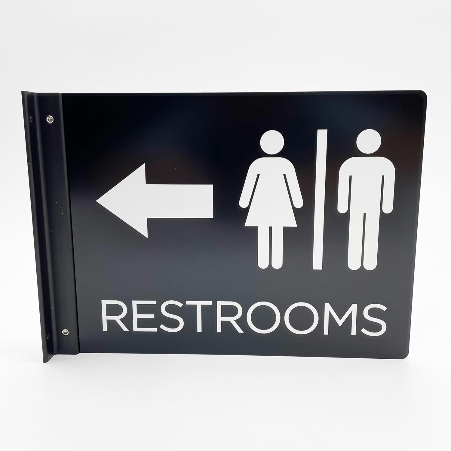 Amazon.com: Projecting Restroom sign for hallways, businesses, schools ...