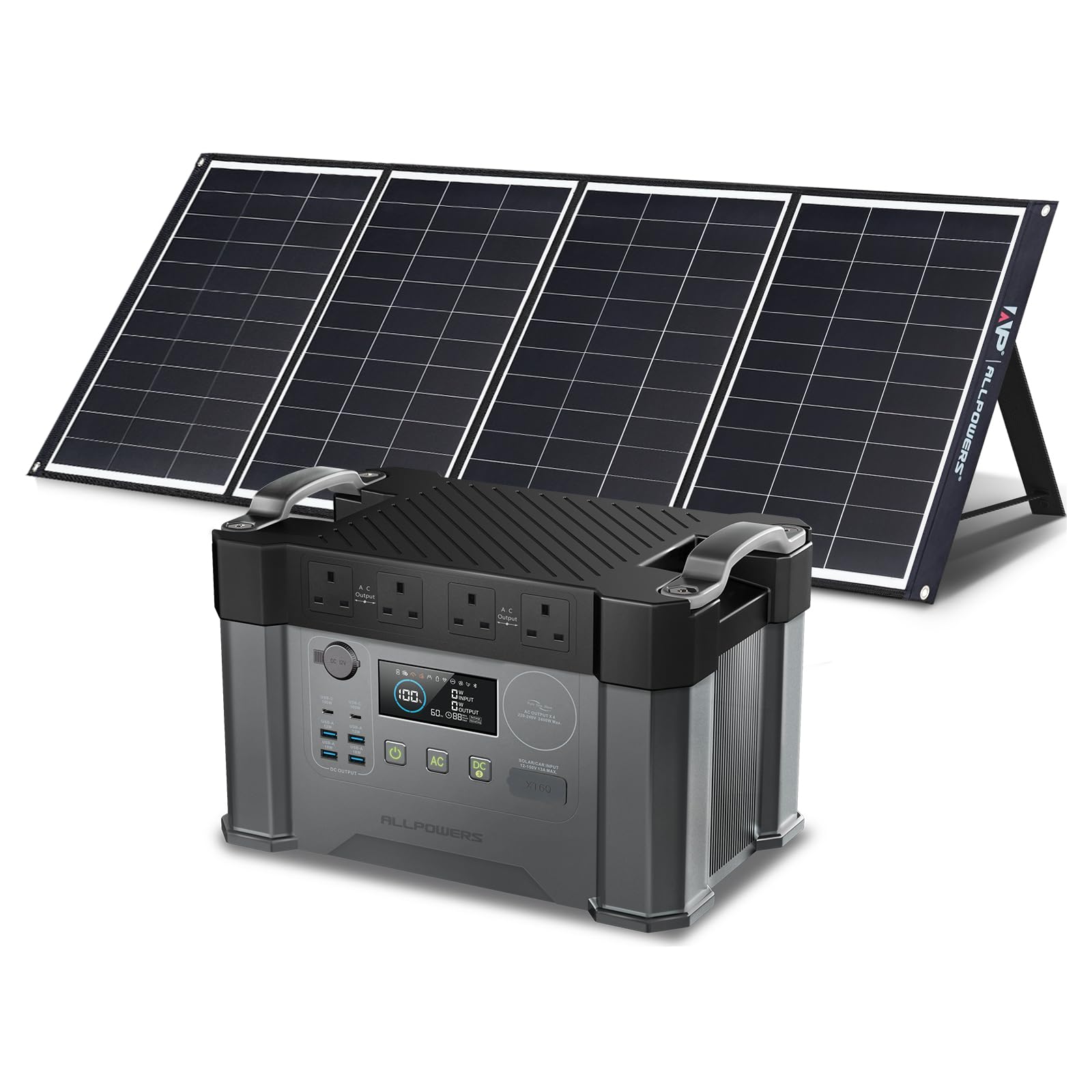 ALLPOWERS S2000 PRO Portable Power Station + SP035 200W Solar Panel ...