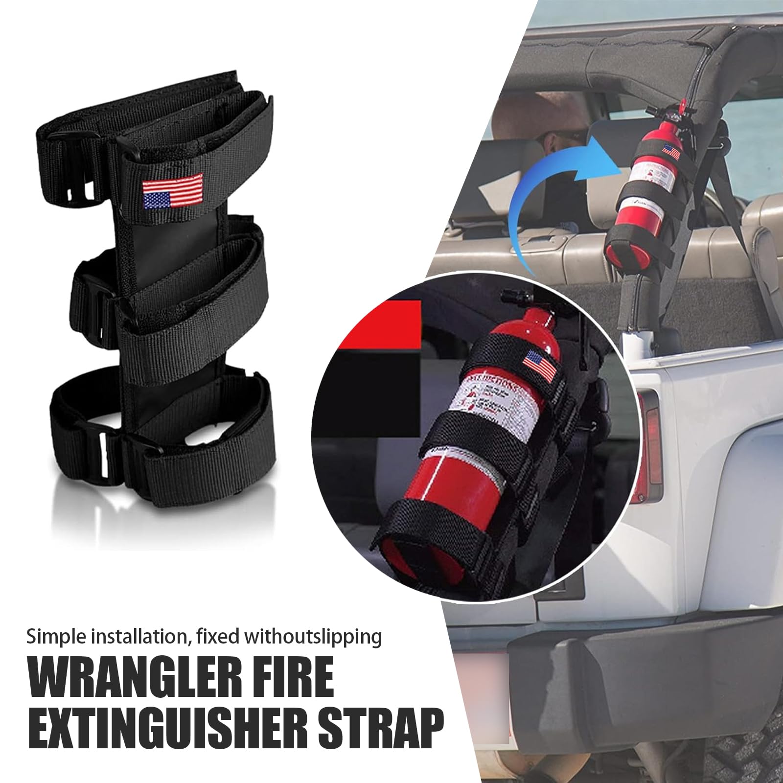Snapklik.com : Nodteem 1 PC Car Fire Extinguisher Fixing Strap ...