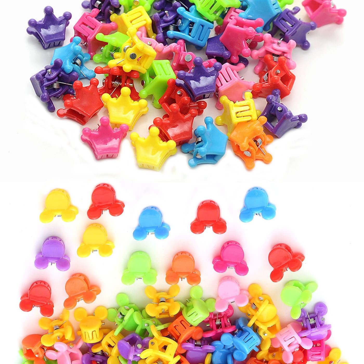 Amazon.com : SHOWERRING Cute Small Hair Clips for Girls,100 PCS Mini ...
