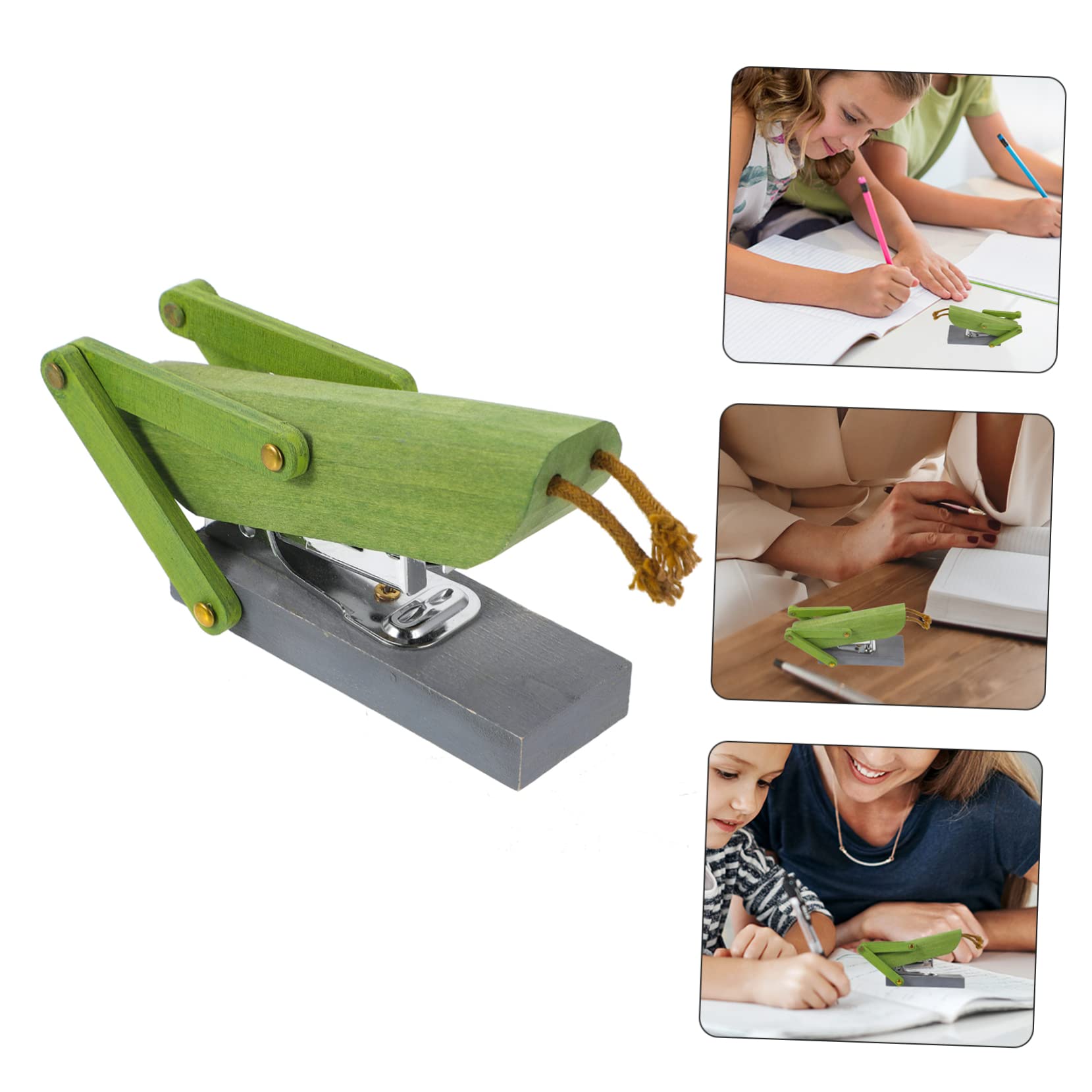Snapklik.com : Cute Stapler Mini Stapler Cartoon Stapler Wooden ...