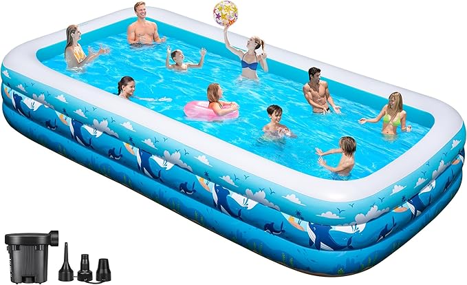 Amazon.com: Extra Large Inflatable Pool for Adults, 158"x74"x22" Big ...