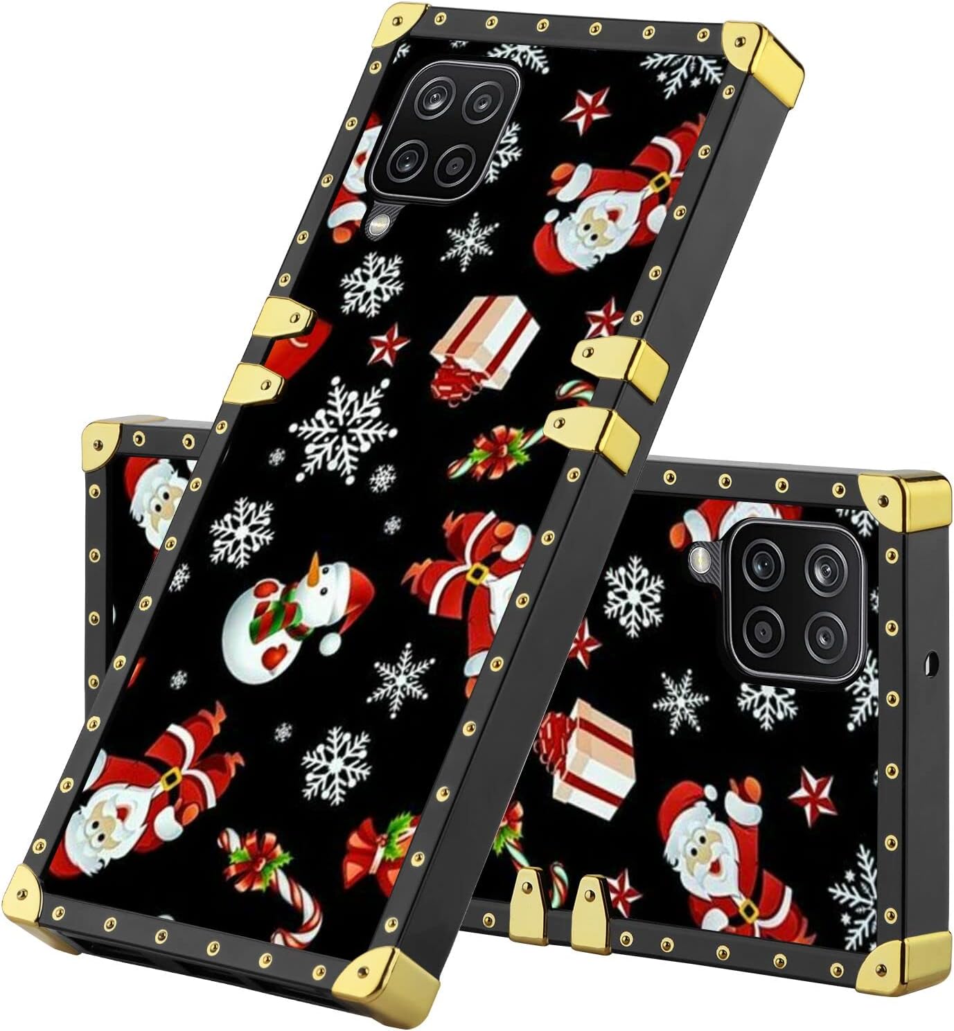 Amazon.com: for Samsung Galaxy A12 Phone Case, with Santa Snowman Gift ...
