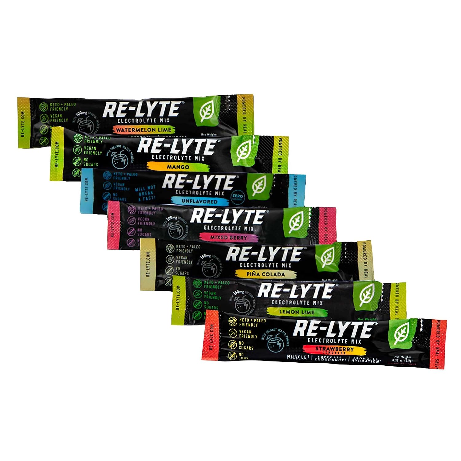 Amazon.com : REDMOND Re-Lyte Electrolyte Drink Mix Variety (7 stick ...