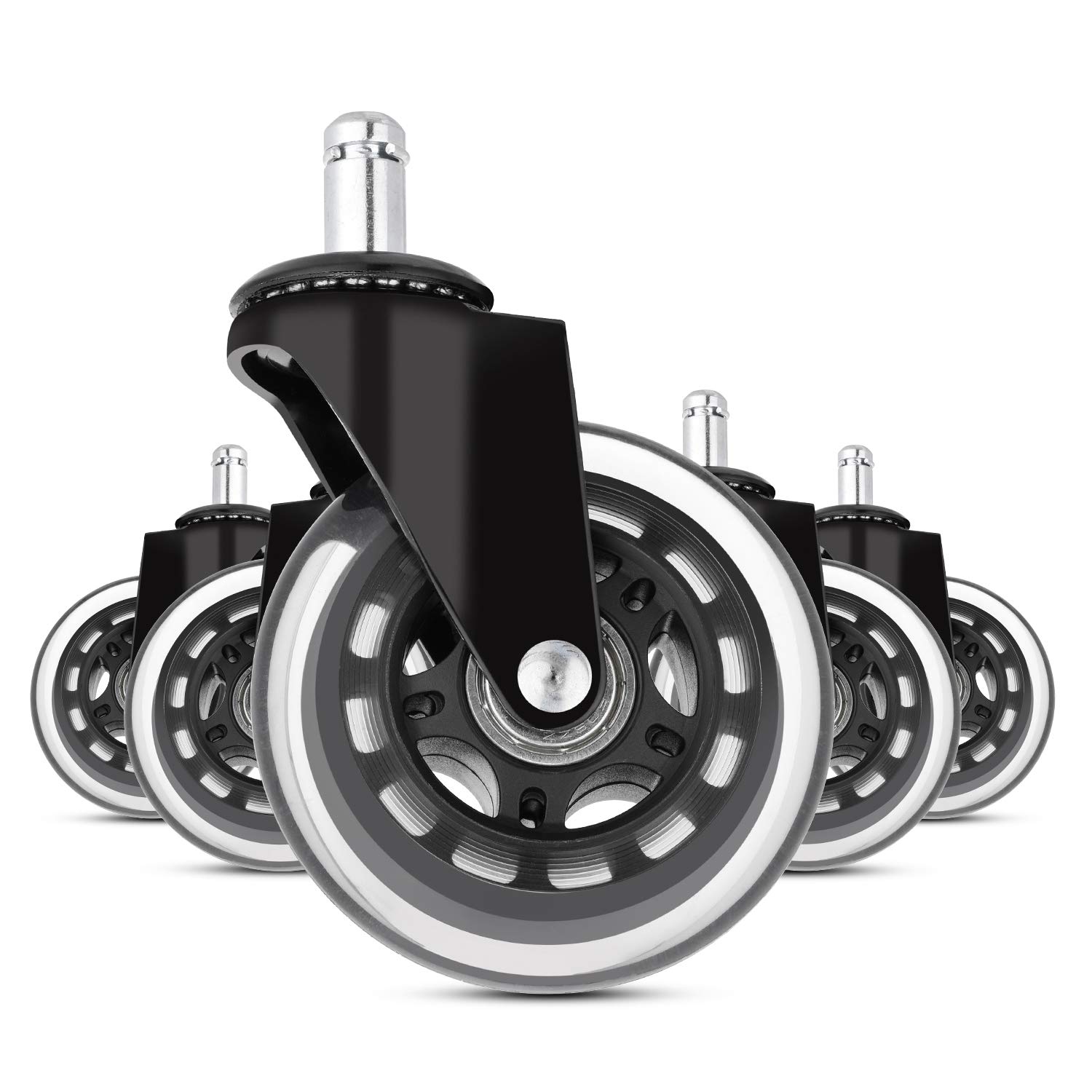 Snapklik.com : Office Chair Wheels Replacement, Office Chair 3" Caster ...