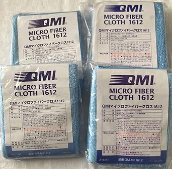 Amazon.co.jp: QMI マイクロファイバークロス 1612 4枚入り 水色 : ホーム＆キッチン