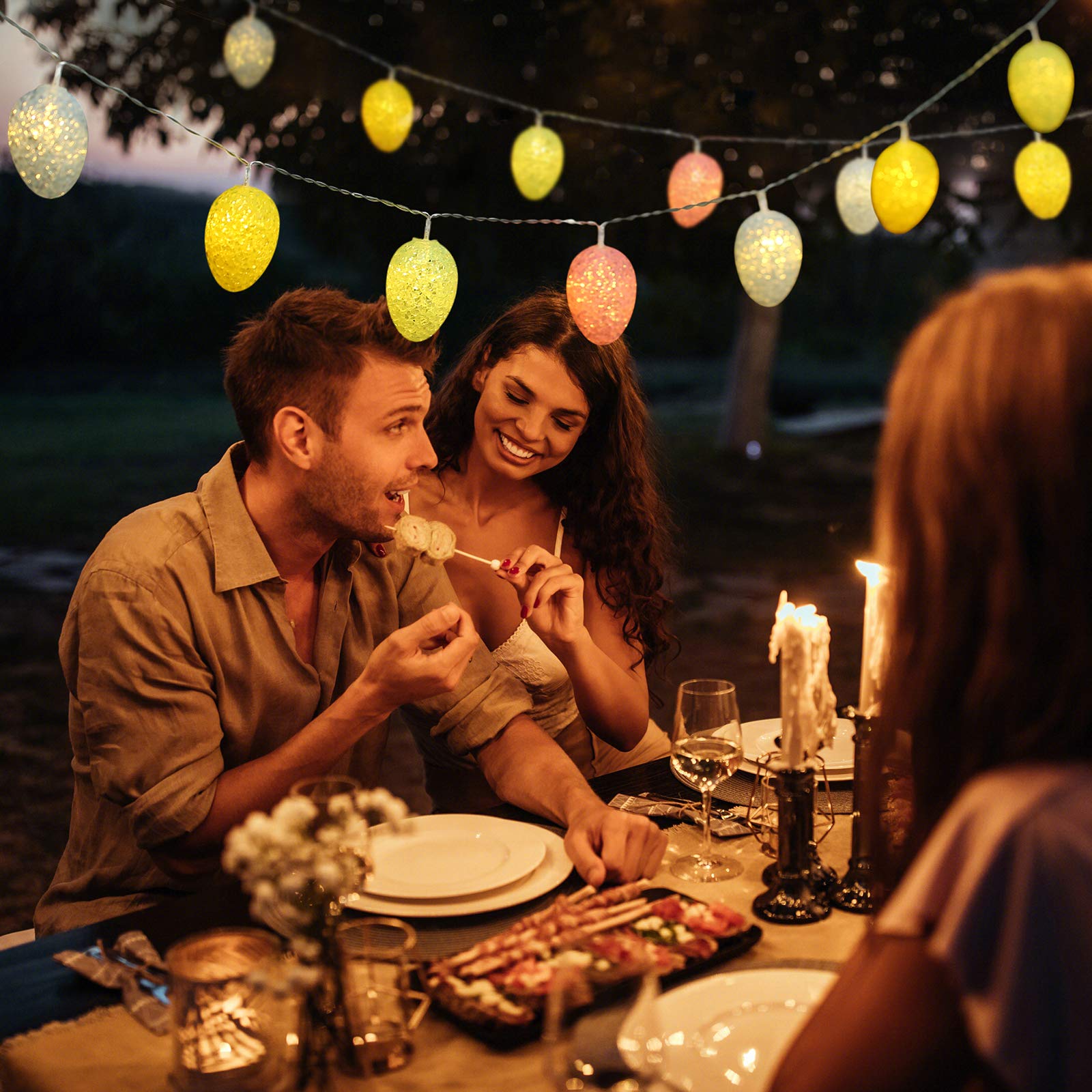 Snapklik.com : Easter Pastel Lights, 5.94ft 10 LED Egg Decoration ...