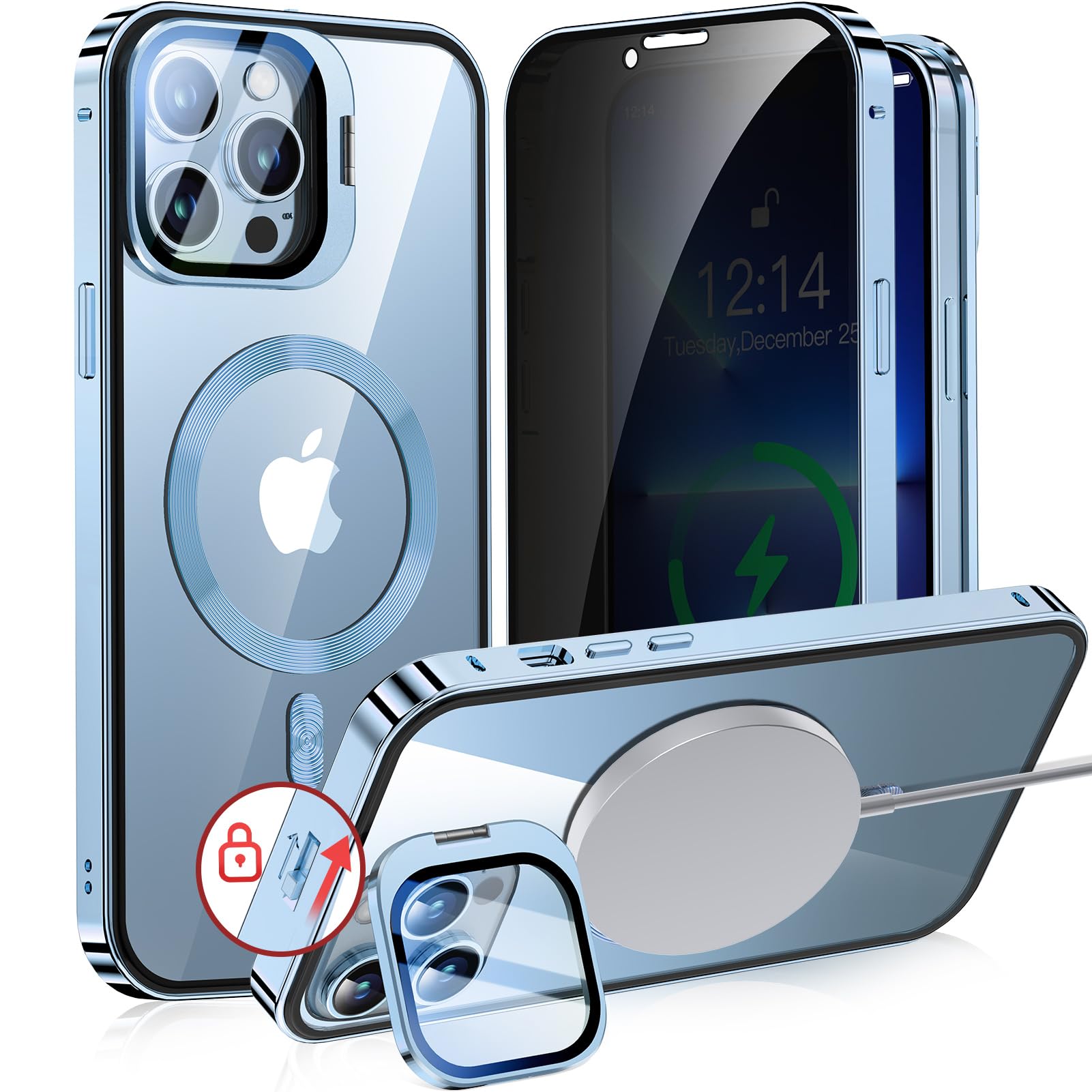 Snapklik.com : YUNHUASMCamera Invisible Stand & Slide Pop-up Lock Magnetic Privacy Case For ...