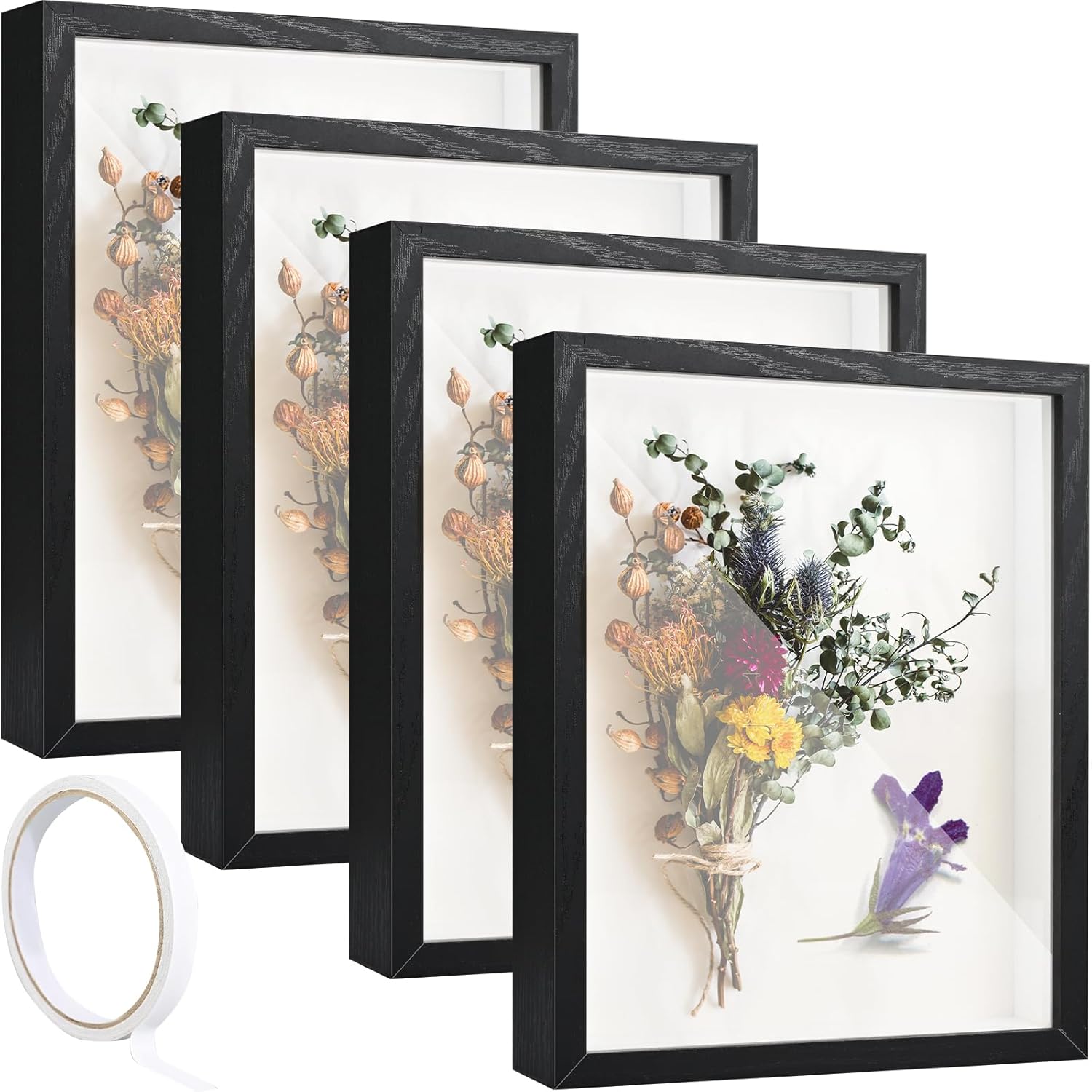 Amazon.com - 4 Pack Shadow Box Frame, 8*10 Shadow Boxes Display Cases ...