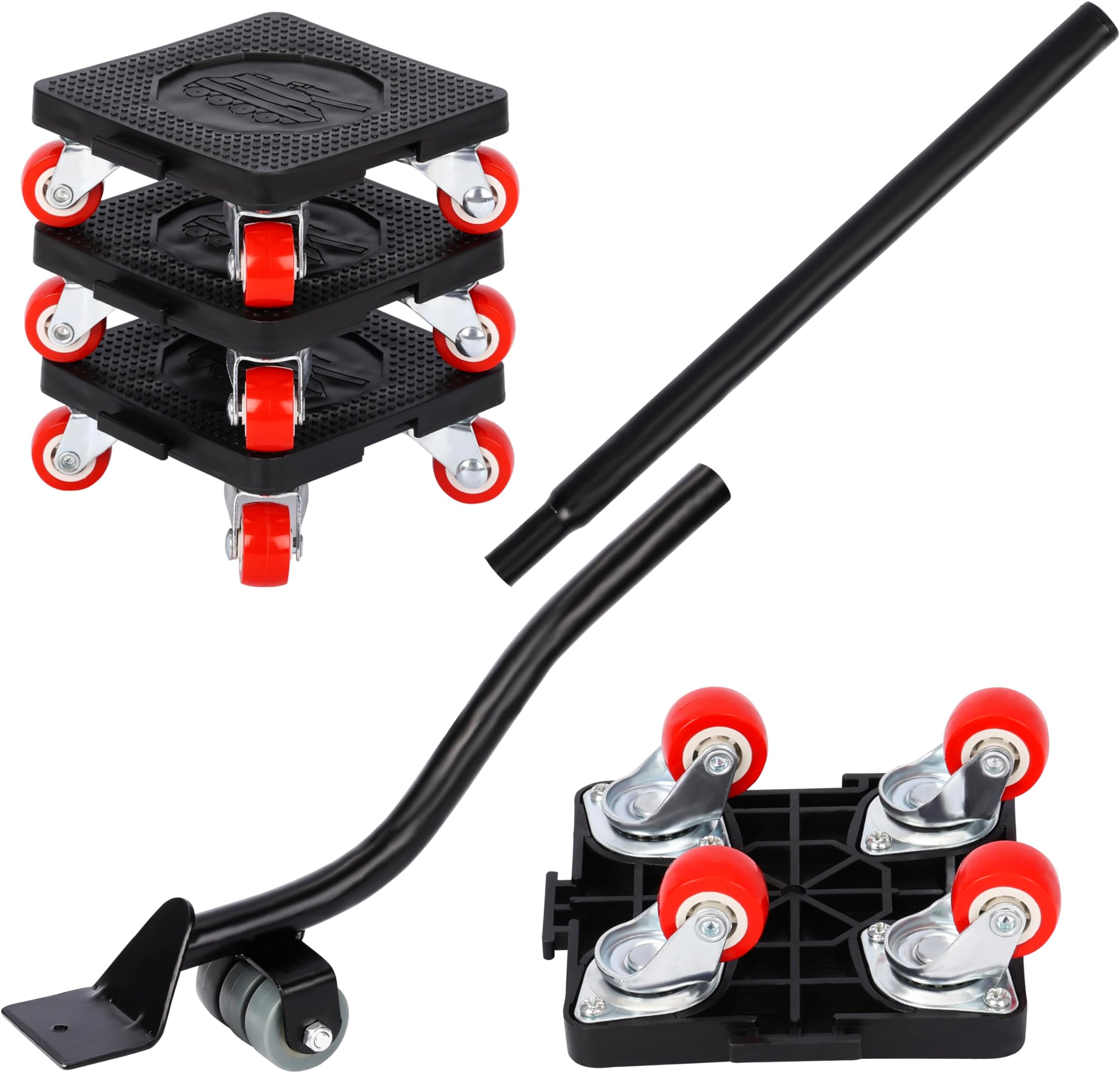 Belle Vous (4 Pack) Heavy Duty Furniture Moving Dolly Wheels with ...