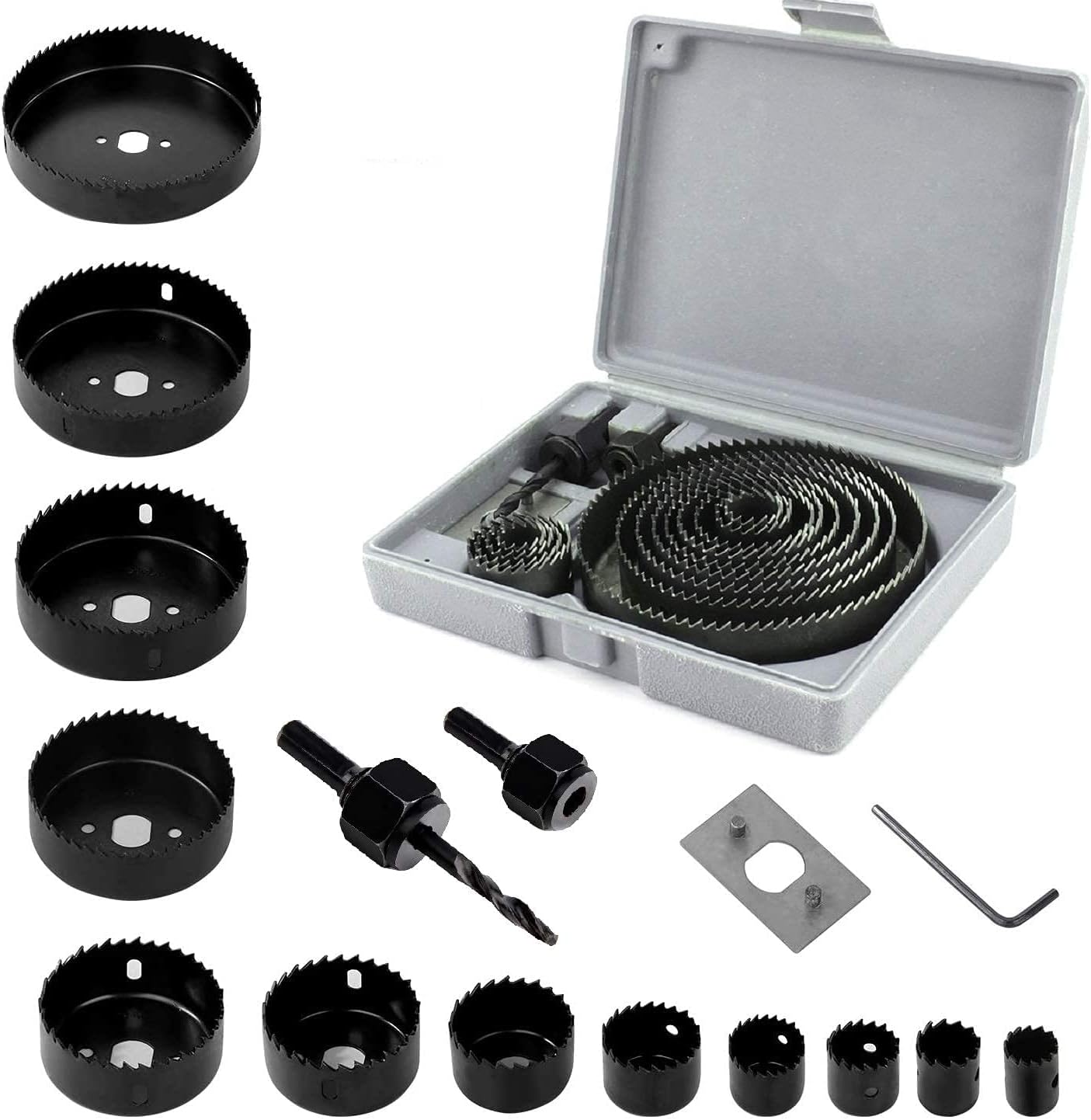 Rangwell NX Professional Hole Cutters- 16 Piece Hole Saw Kit, 19-127 mm ...