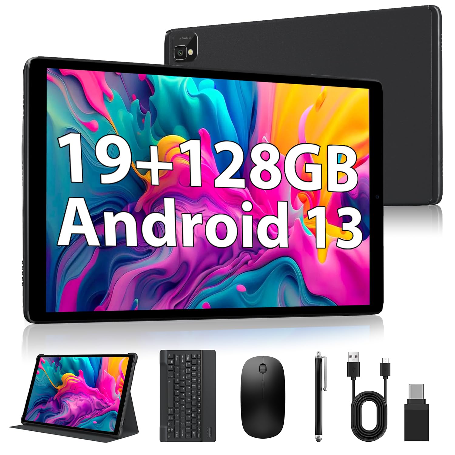 Snapklik.com : POWMUS 2025 Android 13 Tablets,10.1-inch Tablet
