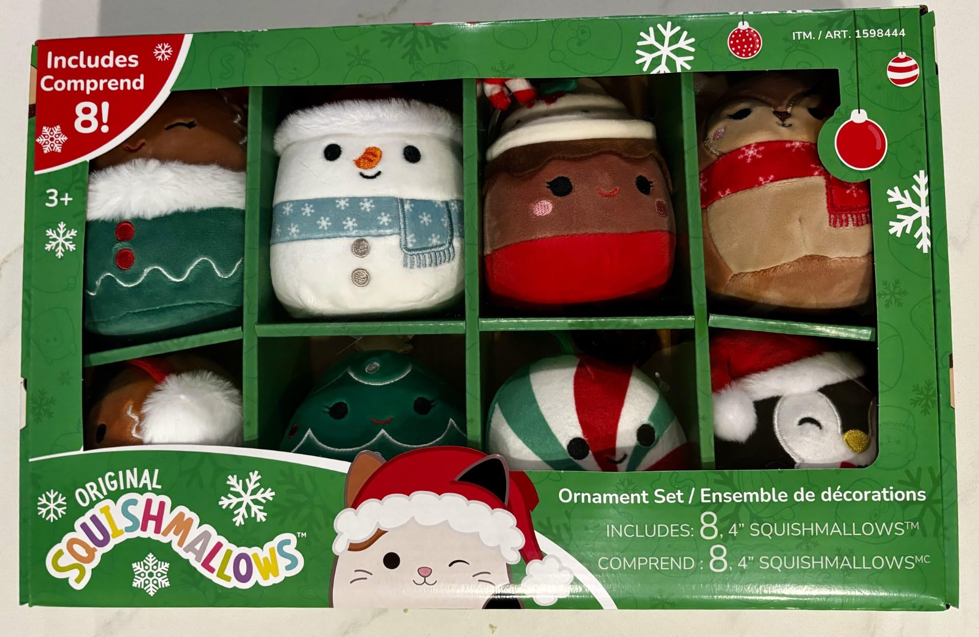 Squishmallows Official Kellytoy 4 Inch Ornament Set Squishy Soft Plush ...