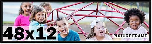 Amazon.com - 48x12 Frame Black Picture Frame - Complete Modern Photo ...