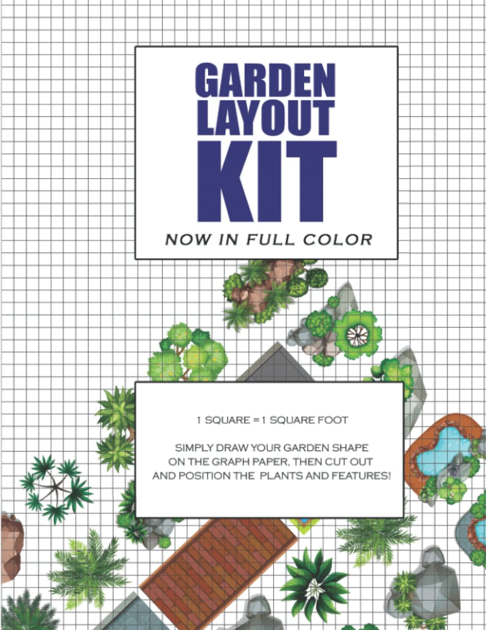 Buy Garden Layout Kit: Graph Paper For Garden Design In Full Color. The ...