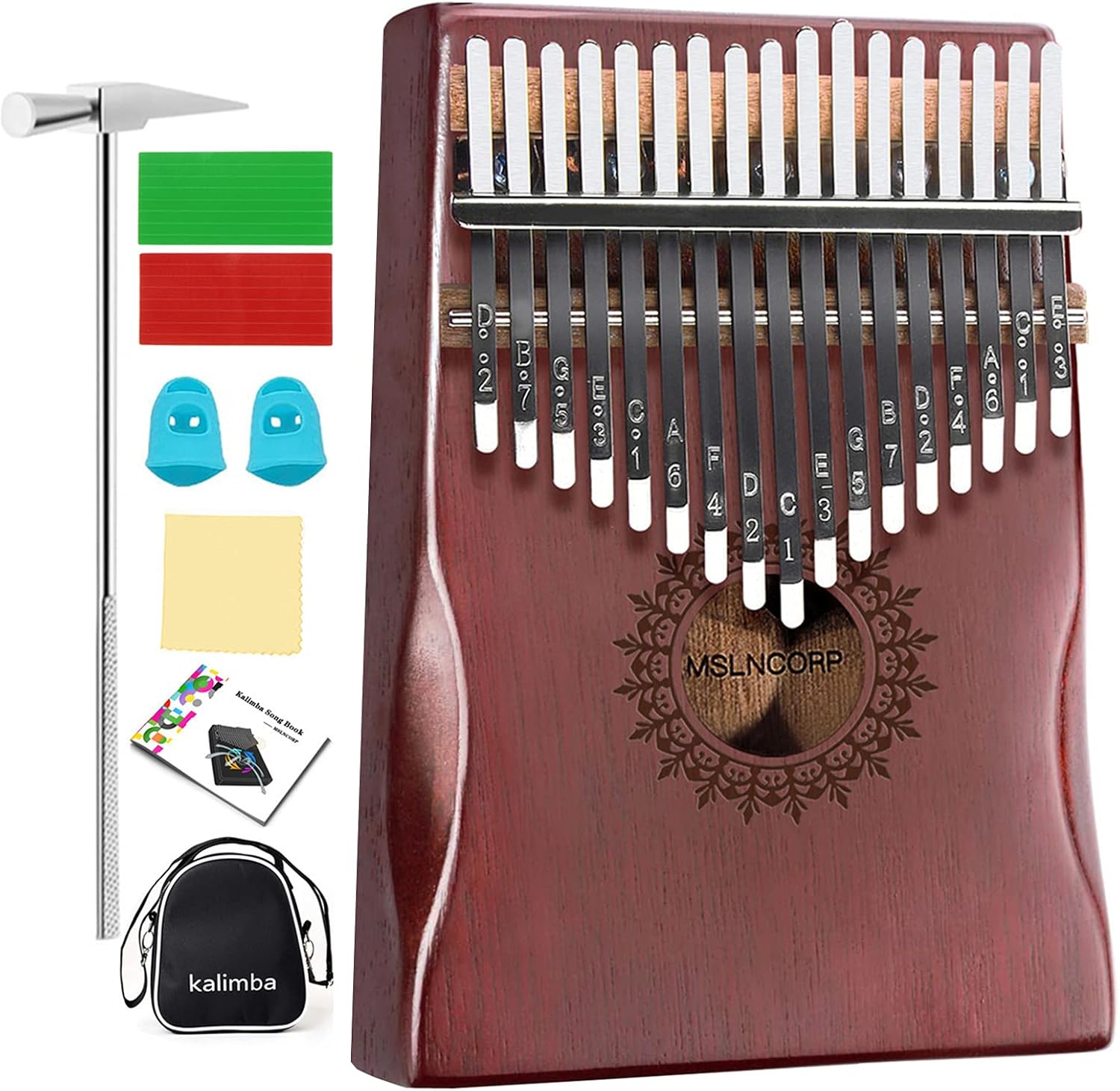 Amazon.com: Kalimba Thumb Piano 17 Key Kalimba Thumb Piano Mbira ...