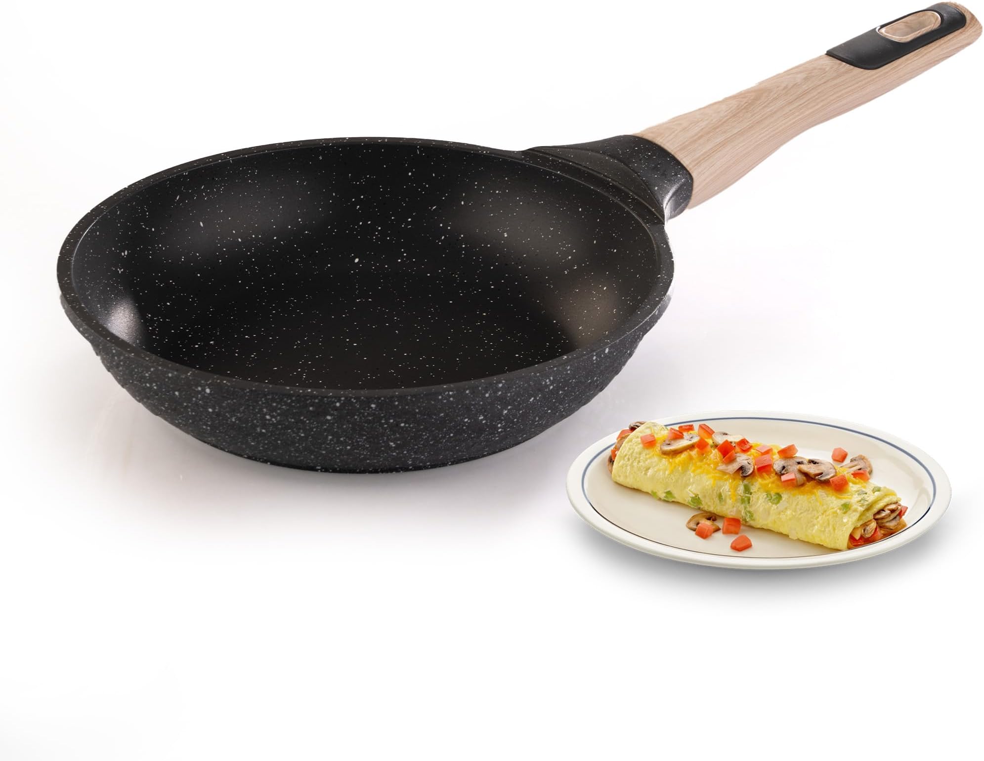 Buy Wonderchef Caesar Non-Stick Fry Pan, Induction Bottom, Wooden ...