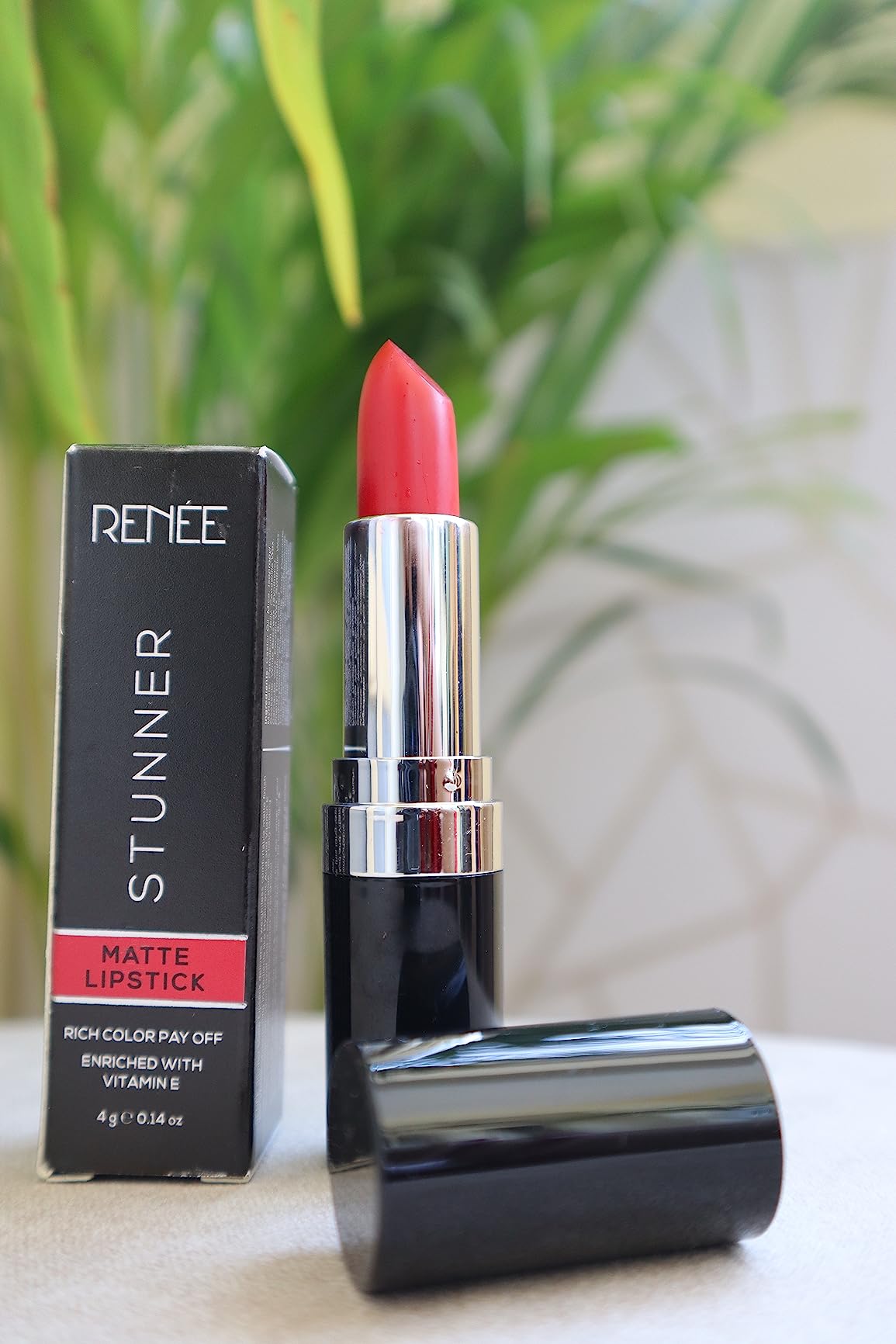 Buy RENEE Stunner Matte Lipstick - Fired Up 4gm| Intense Color Pay Off ...