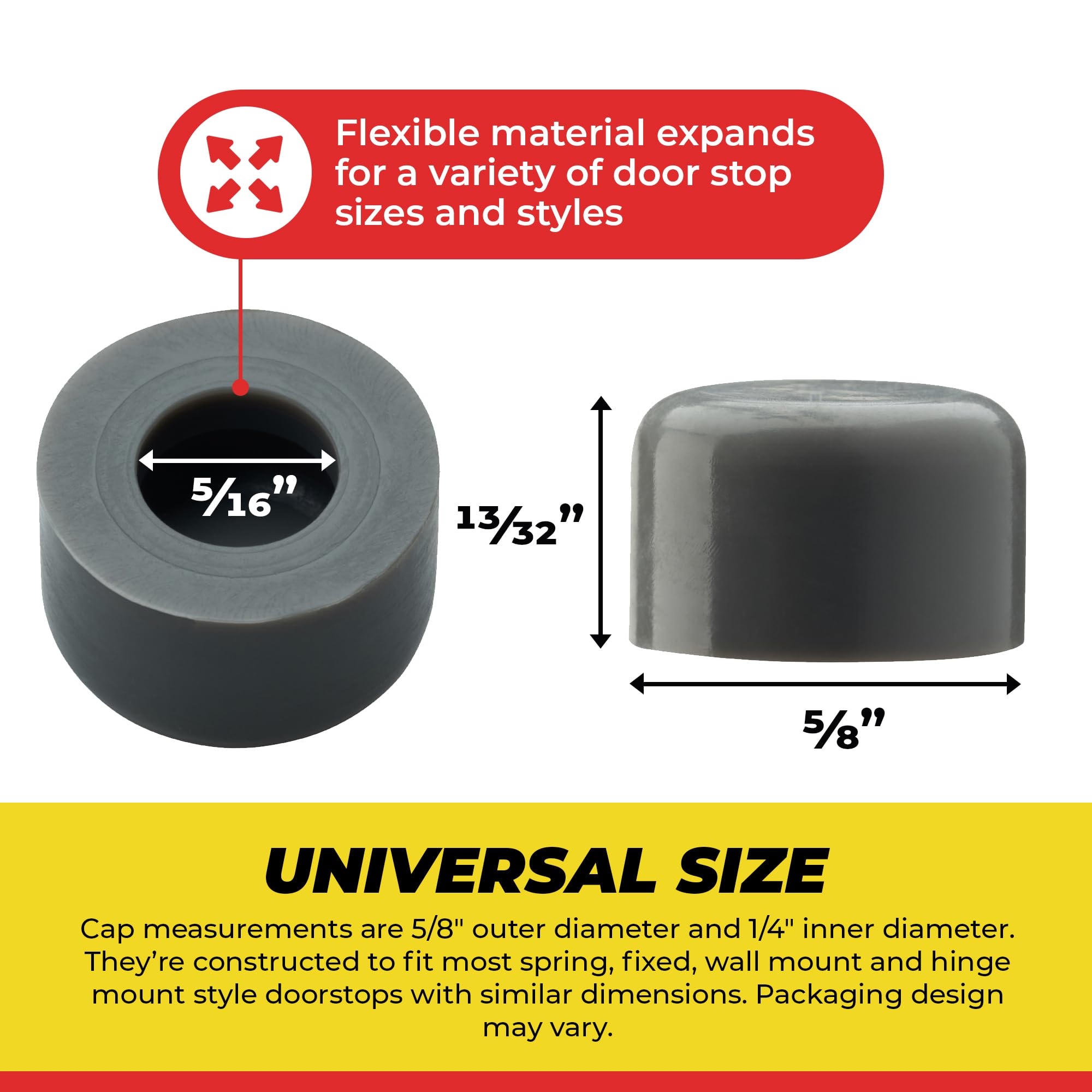 Snapklik.com : Premium Rubber Door Stop Stud Replacement Tips ...
