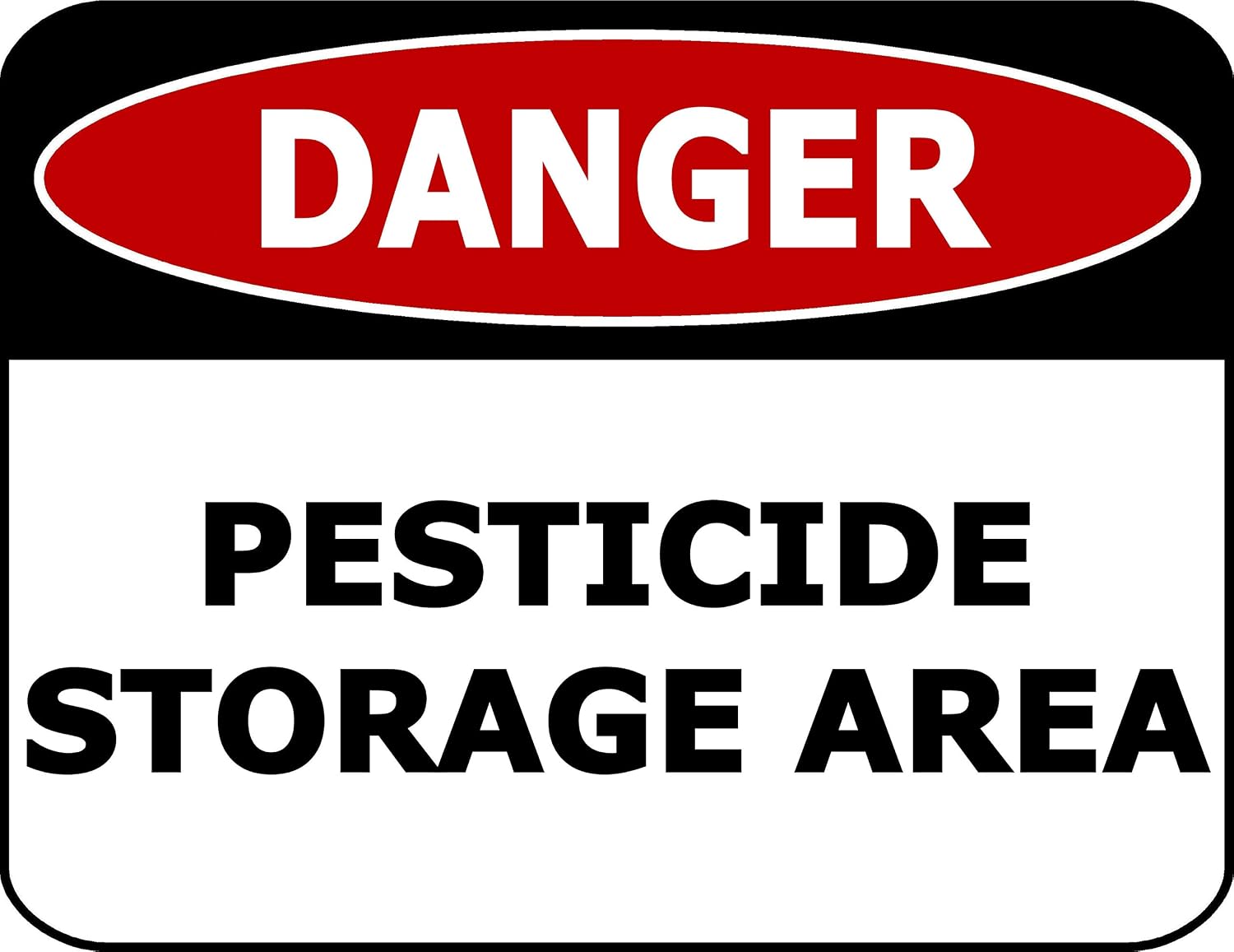 Amazon.com: PCSCP Danger Pesticide Storage Area 11.5 inch 9 inch ...