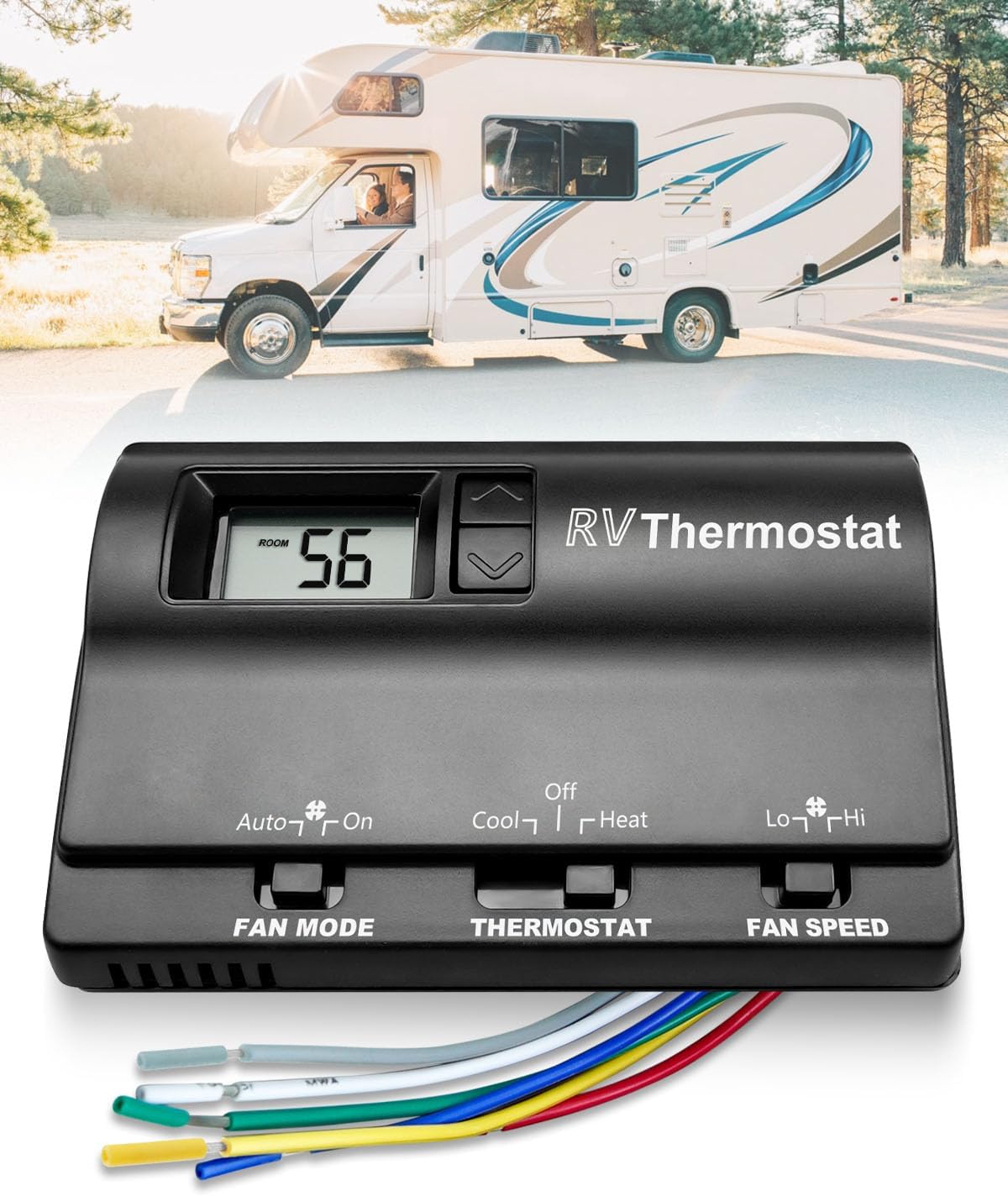 83303862 Rv Thermostat Replacement for Heat/Cool T-Stat Wall Thermostat ...