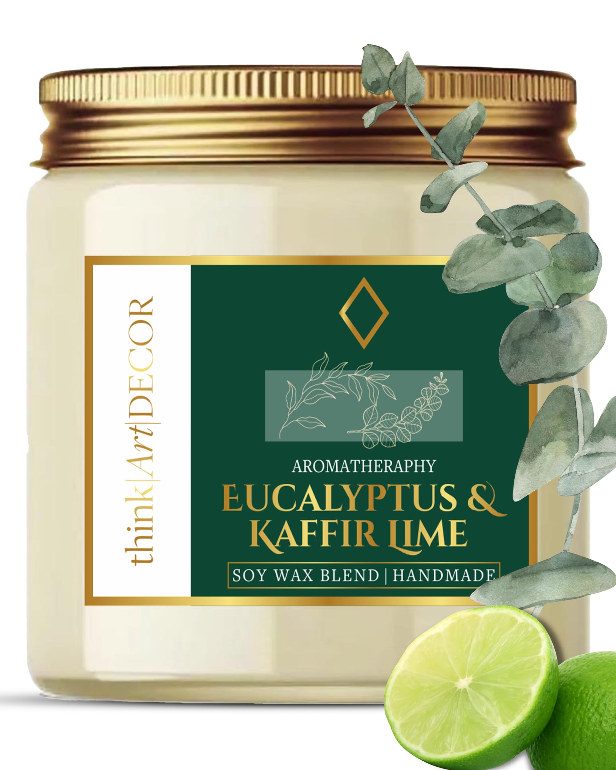 ThinkArtDecor Scented Soy Wax Candle, 450 gm, 35-40 Hrs| Luxury Aroma ...