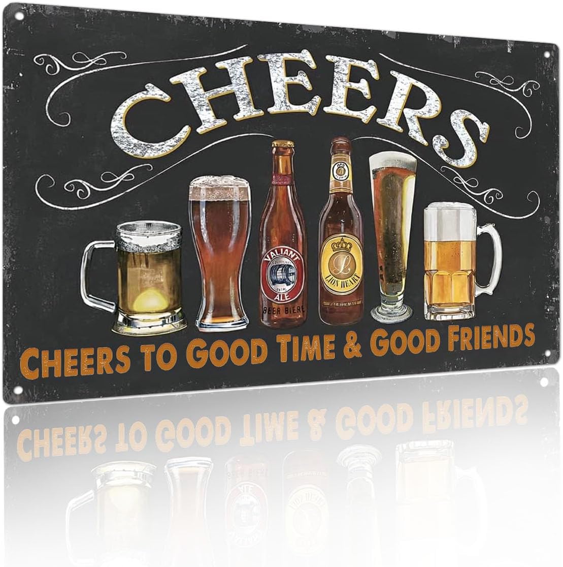 Bar Poster, Metal Vintage Personalised Beer Advertising Poster Sign ...