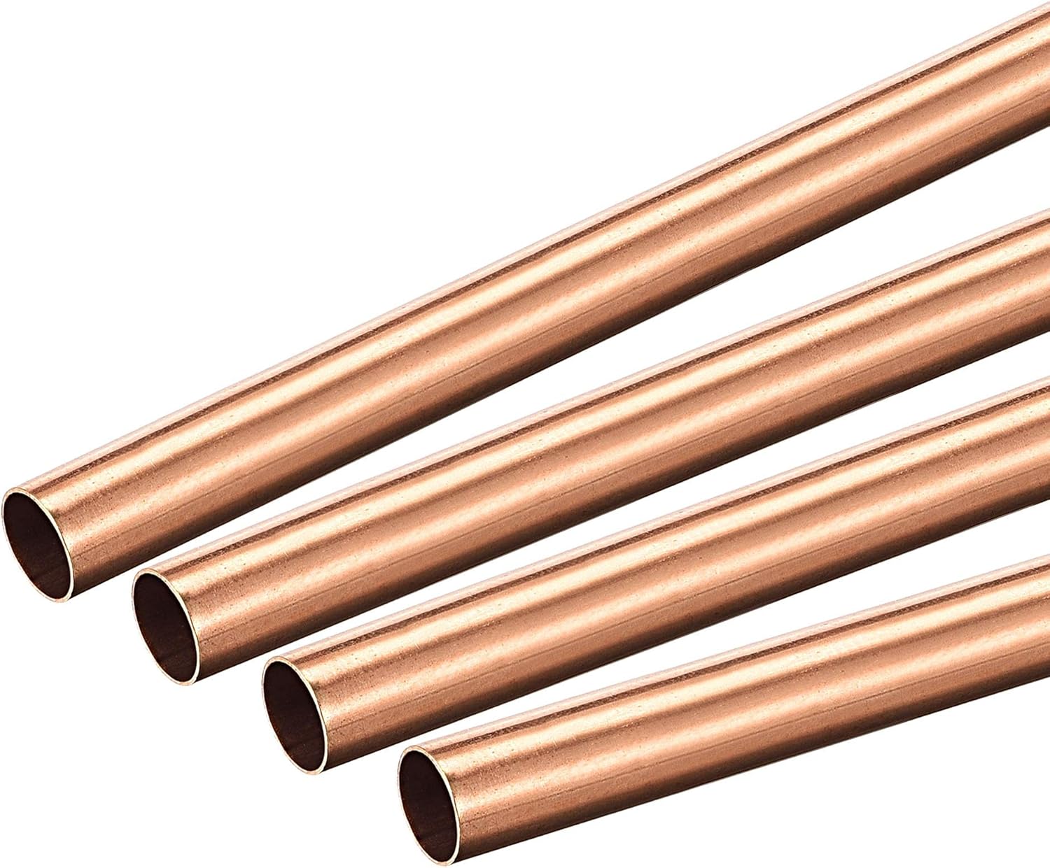uxcell Copper Round Tube 6mm OD 0.2mm Wall Thickness 300mm Length Pipe ...