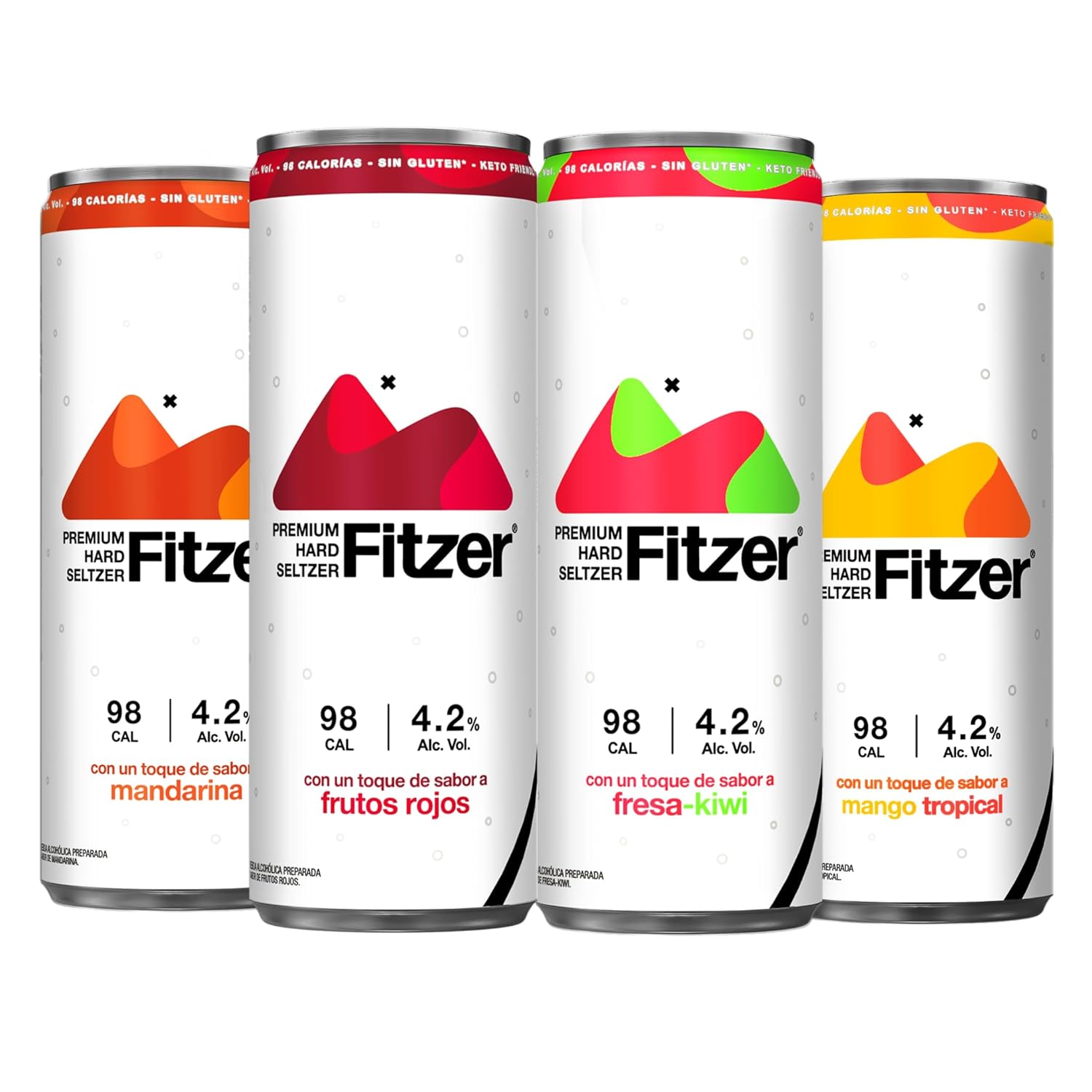 Fitzer Premium Hard Seltzer, 24 Pack, 98 Cal (Mix Pack) : Amazon.com.mx ...