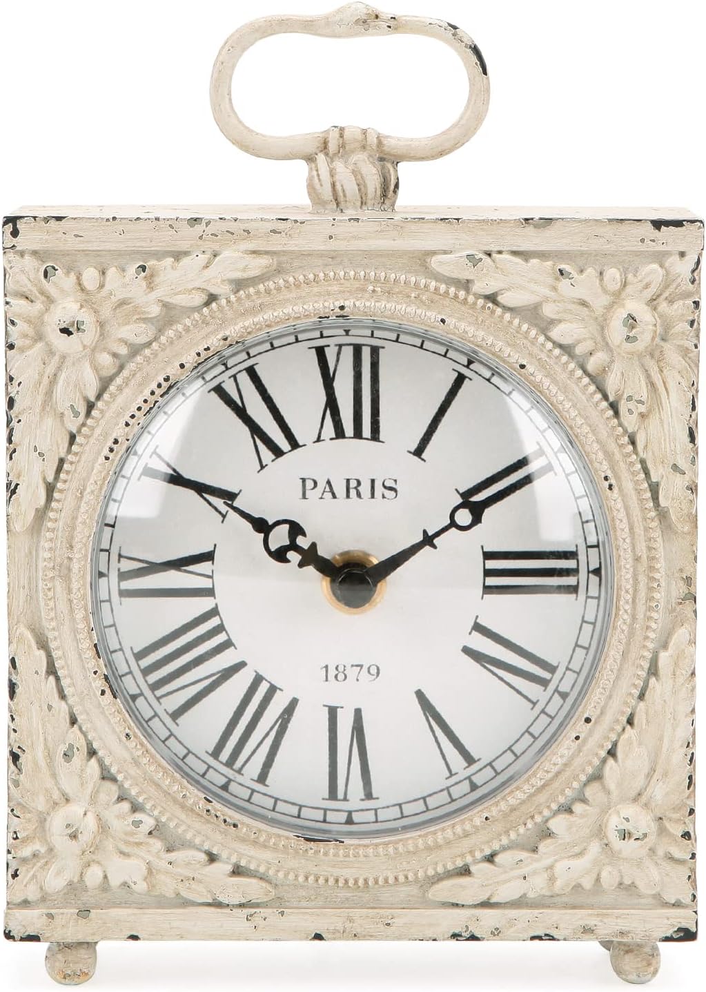 Amazon.com: NIKKY HOME Small Table Clock with Handle, Silent Non ...