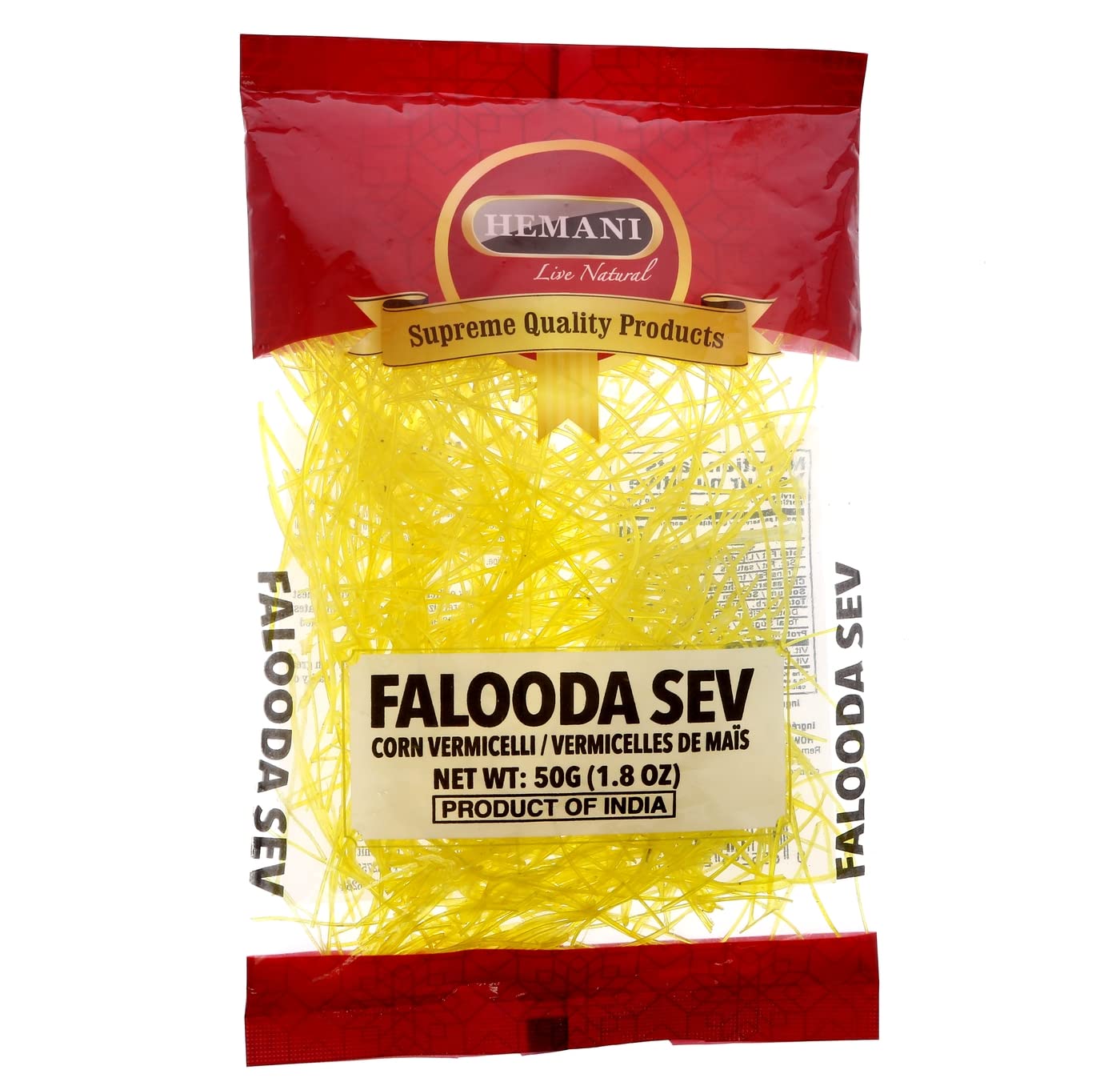 Amazon.com: HEMANI Falooda Sev 1.8 OZ (50g) - Noodles to Make Falooda ...
